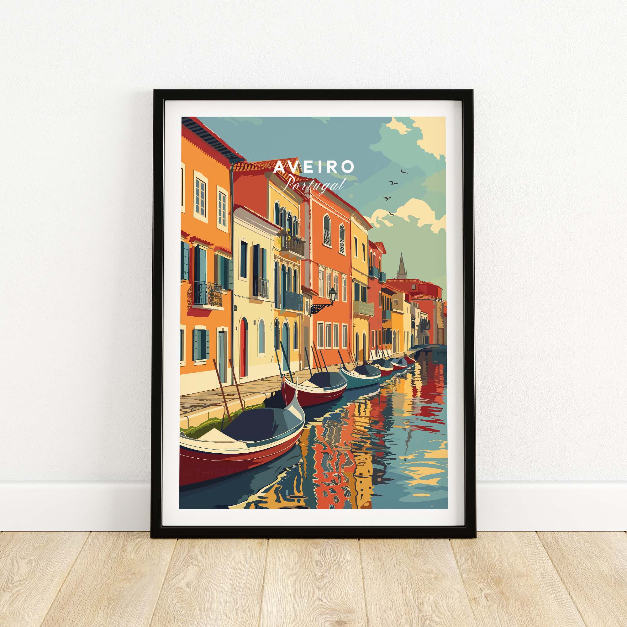 Aveiro Wall Art Print - Capture Portugal's Charm