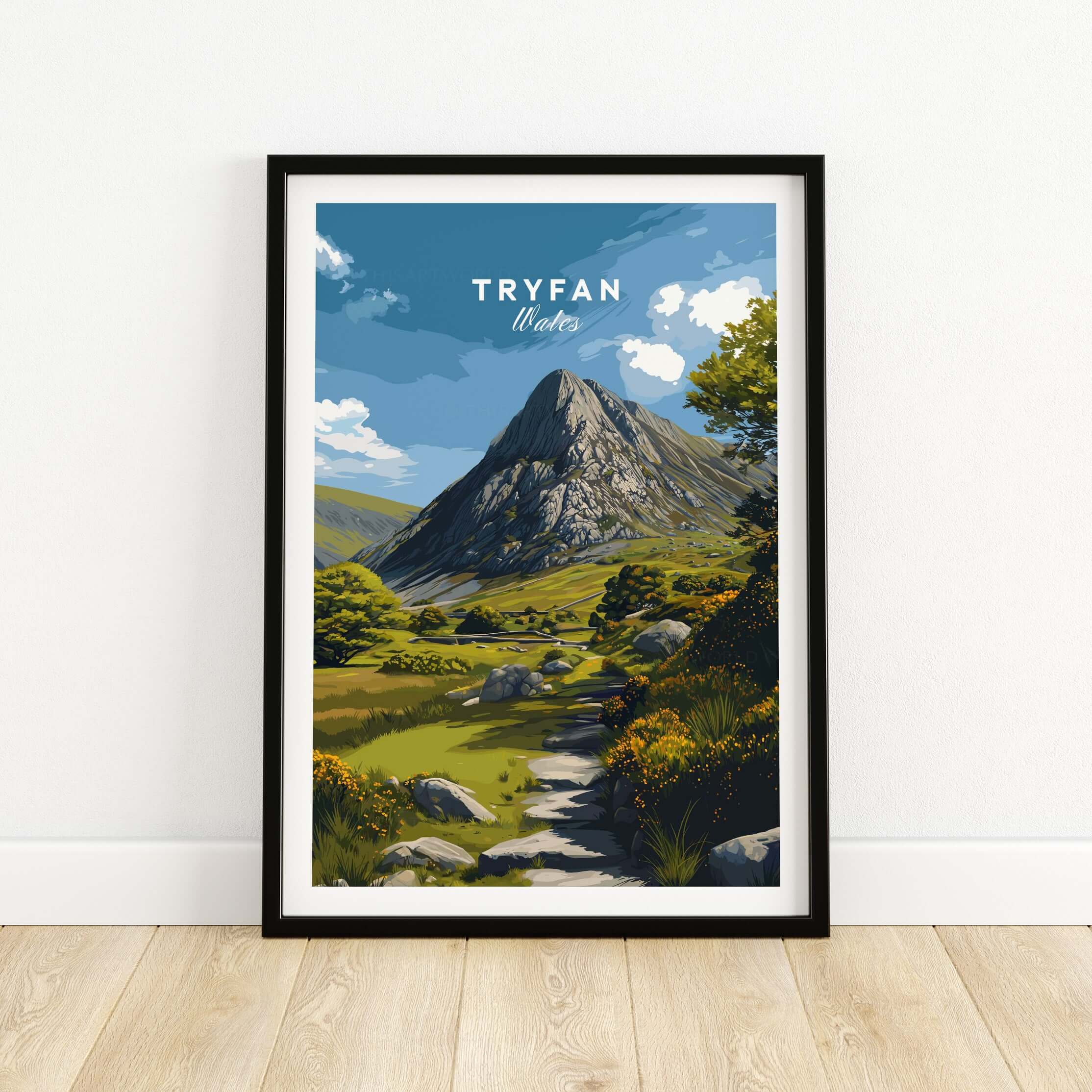 Tryfan Poster - Scenic Welsh Highlands Art