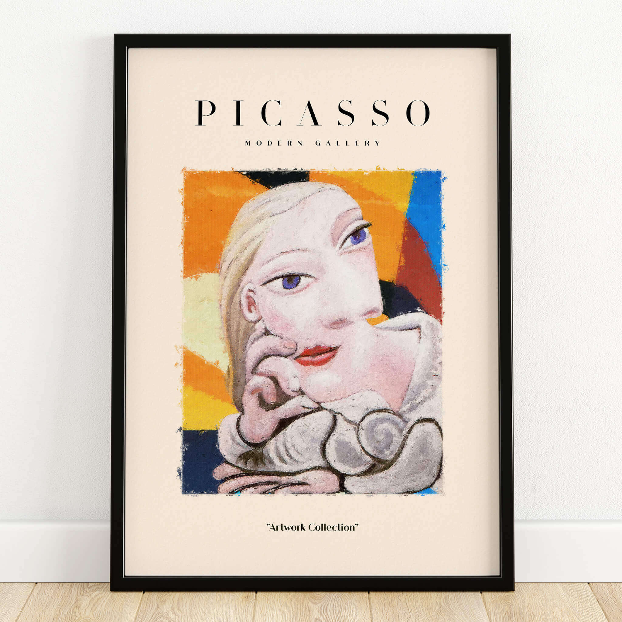 Picasso Blonde Woman Abstract Portrait Art Print – This Art World