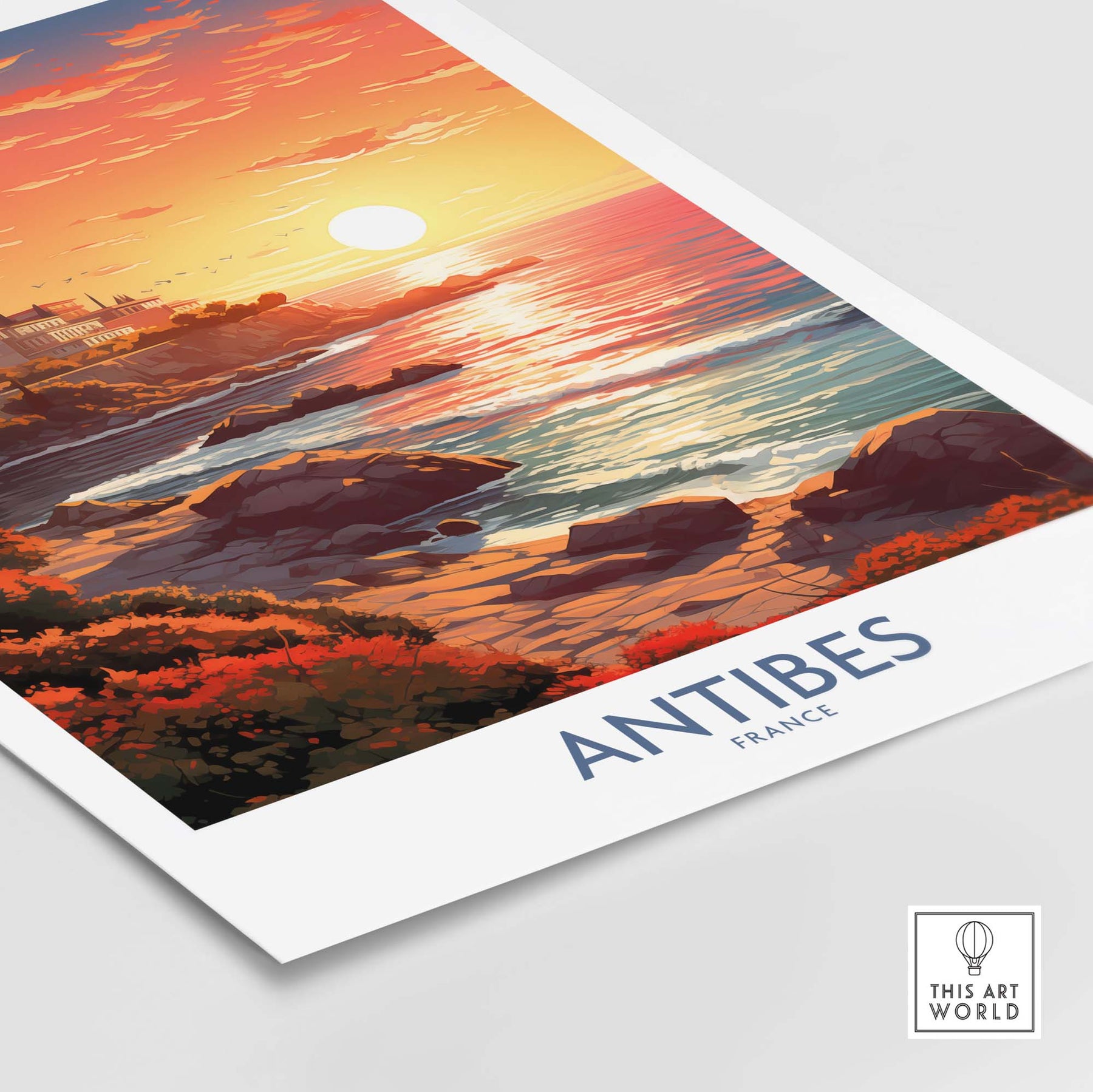 Antibes Poster - Vibrant French Riviera Wall Art