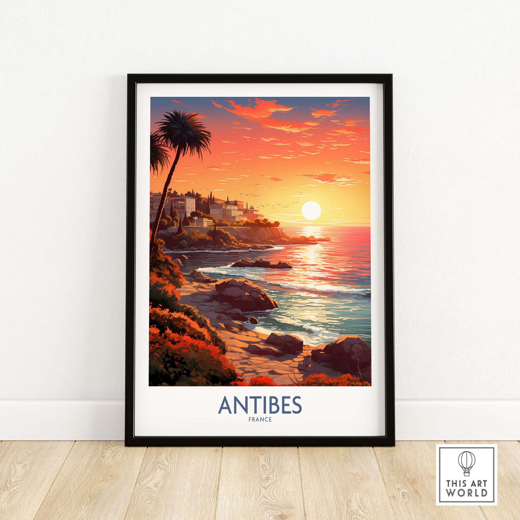 Antibes Poster - Vibrant French Riviera Wall Art