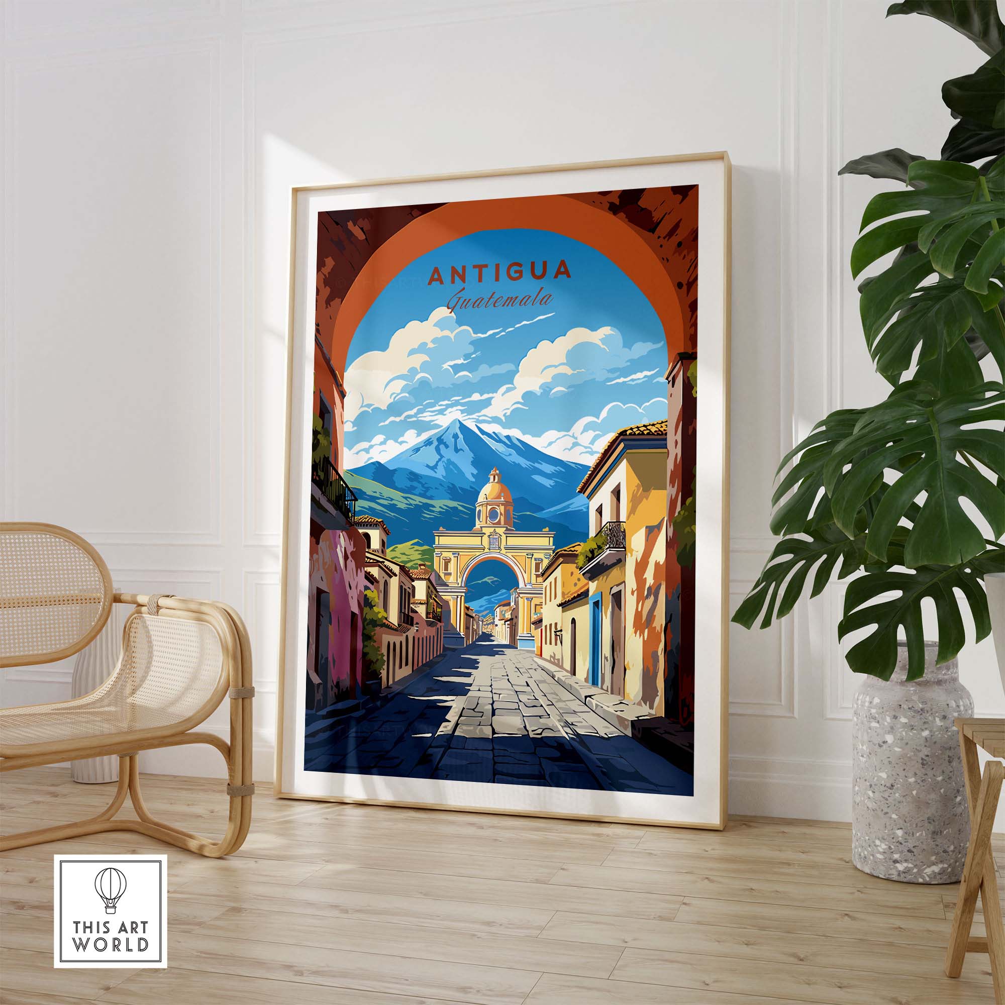Antigua Guatemala Poster - Santa Catalina Arch Art