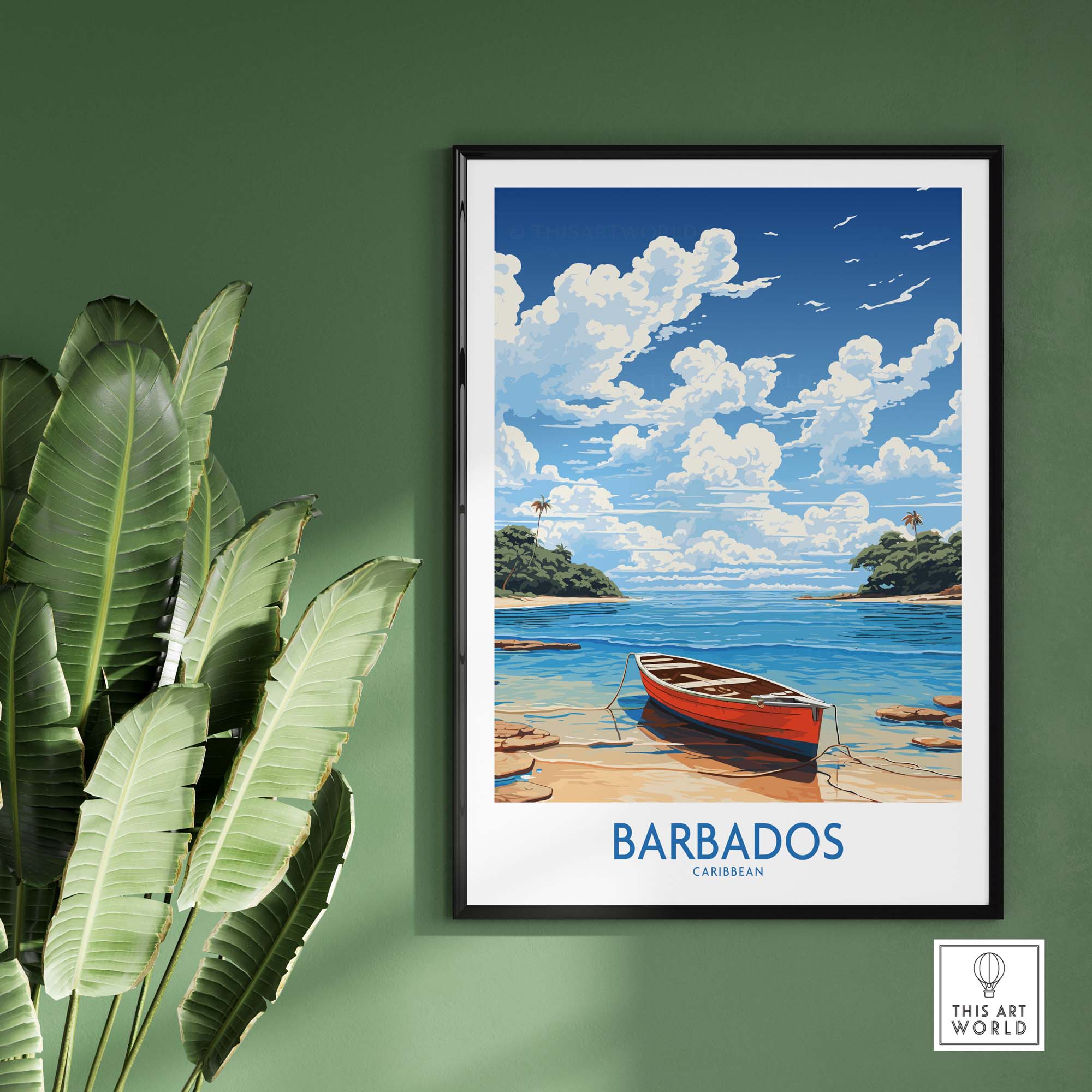 Barbados Wall Art Print exclusive at This Art World