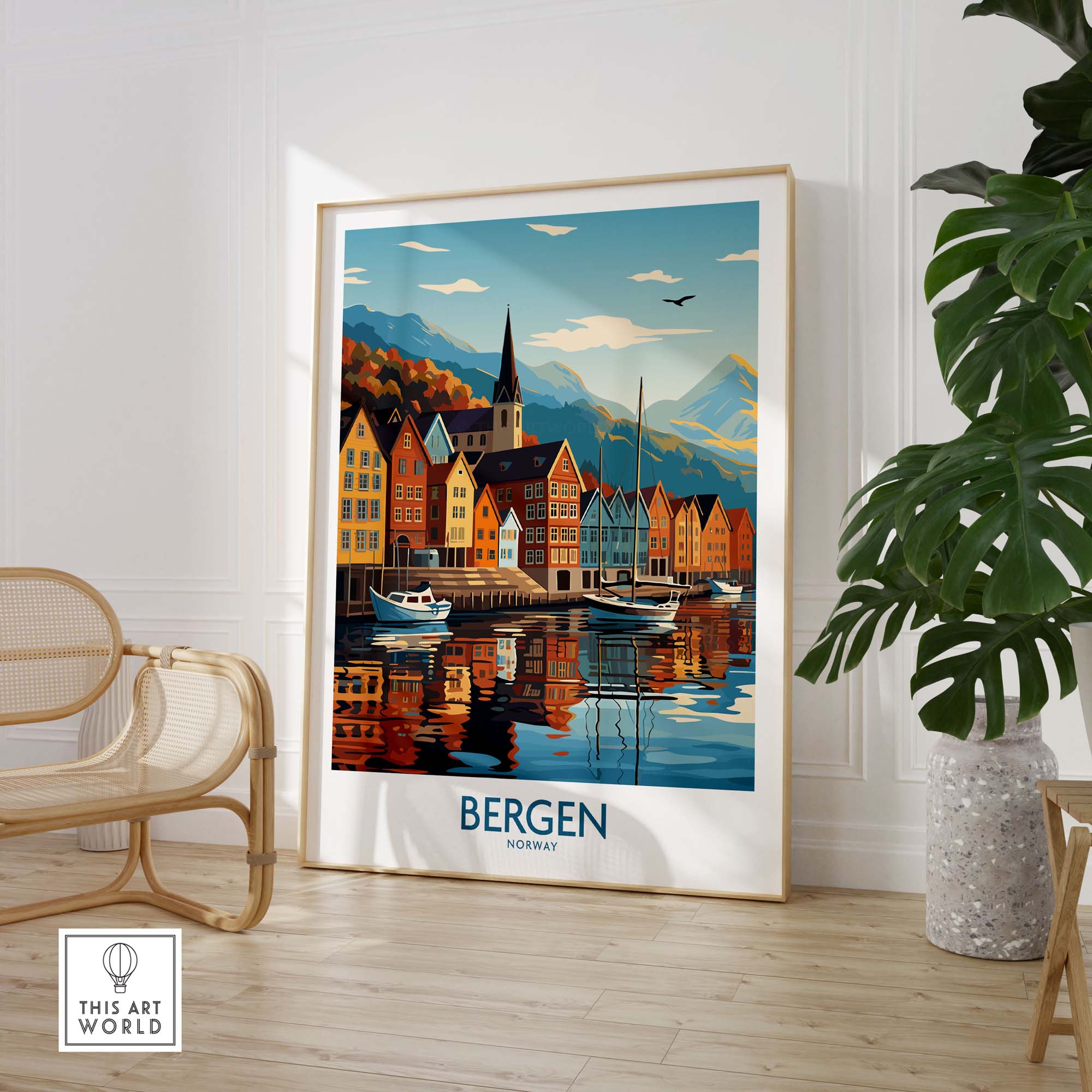 Bergen Norway Wall Art exclusive at This Art World