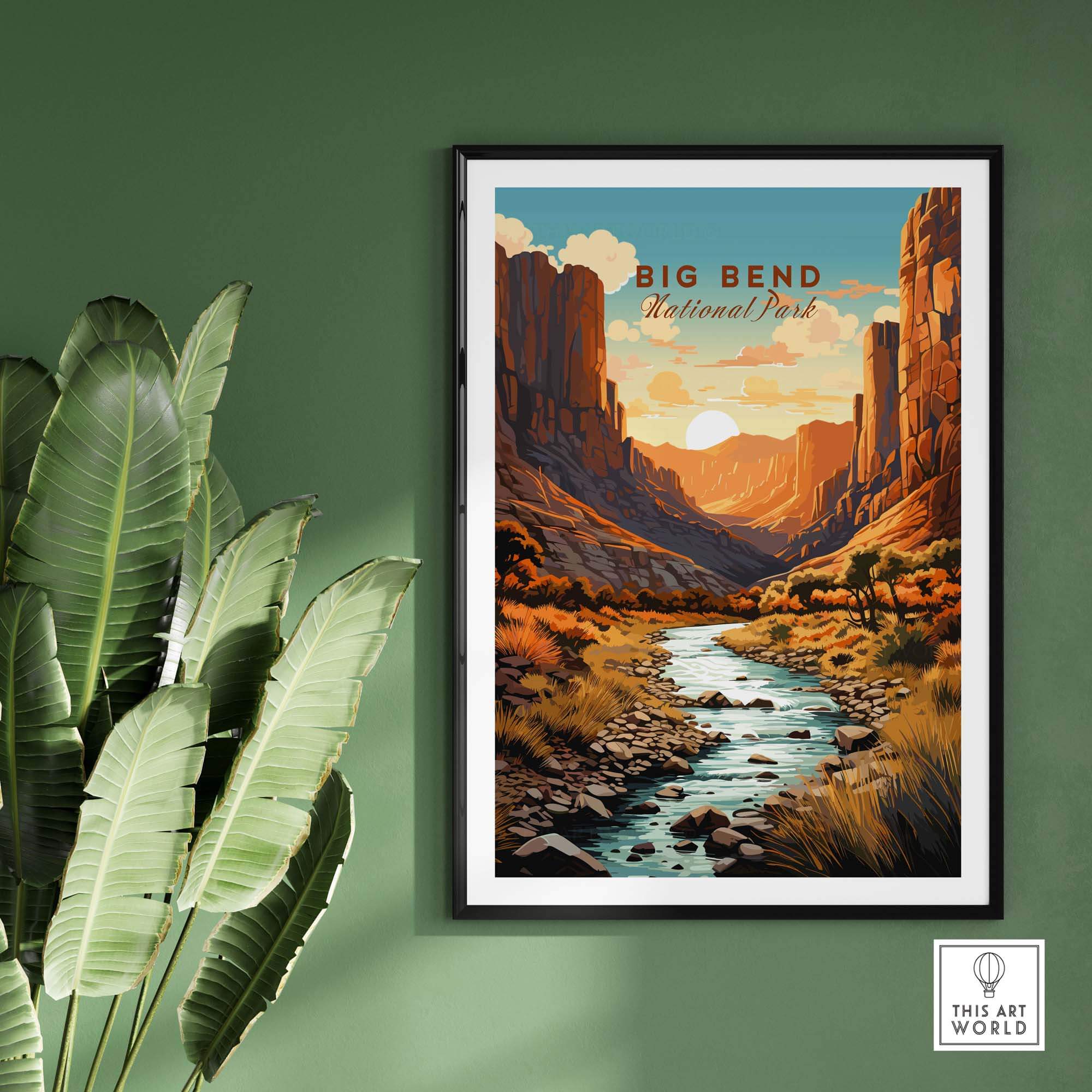 Big Bend Poster National Park exclusive at This Art World