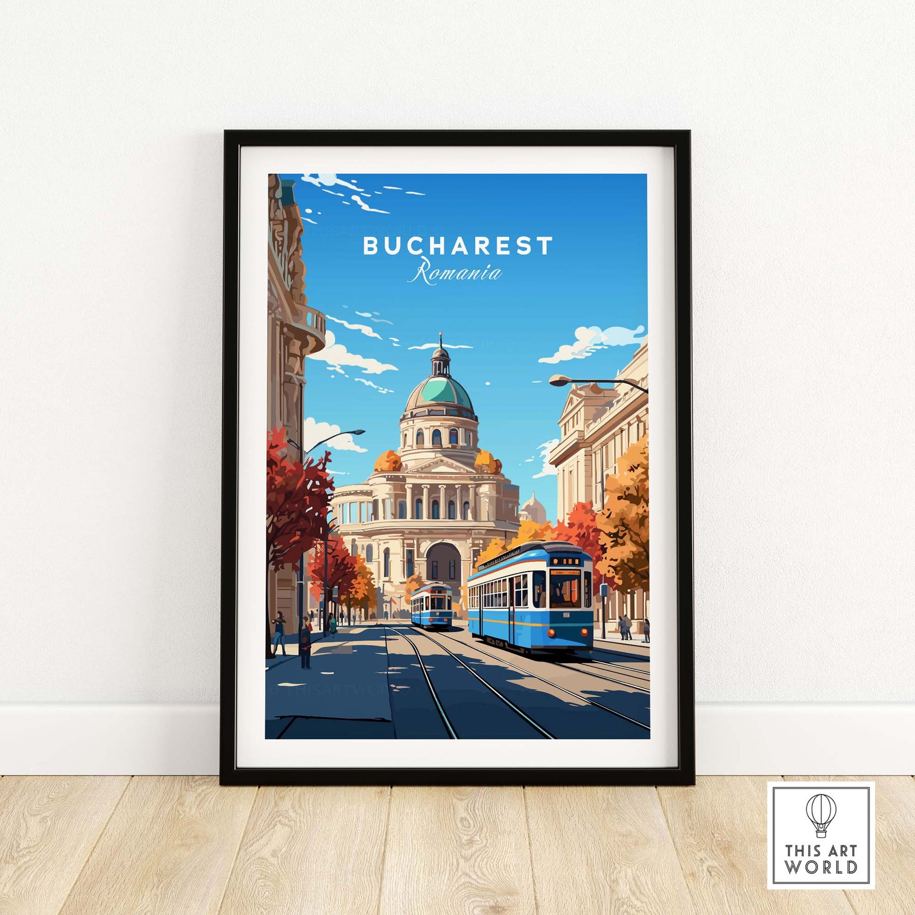 Vibrant Bucharest Poster - Unique Wall Art