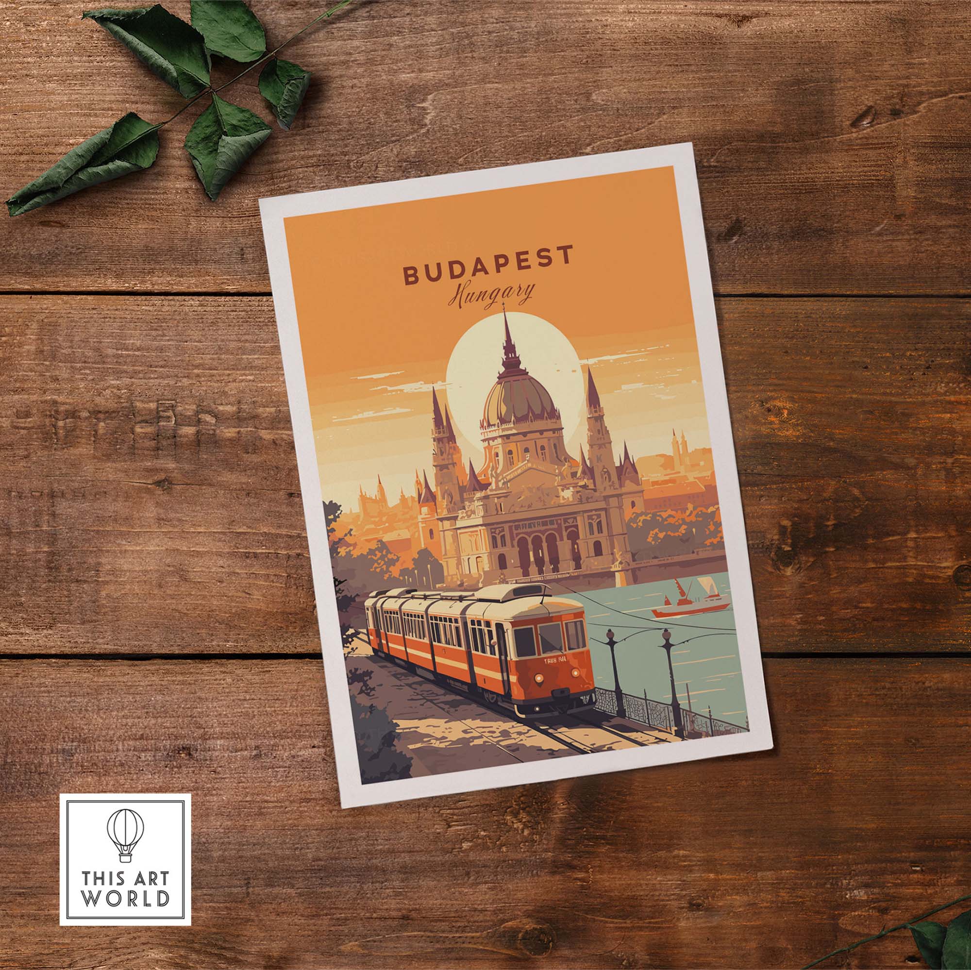 Budapest Travel Poster Print exclusive at This Art World