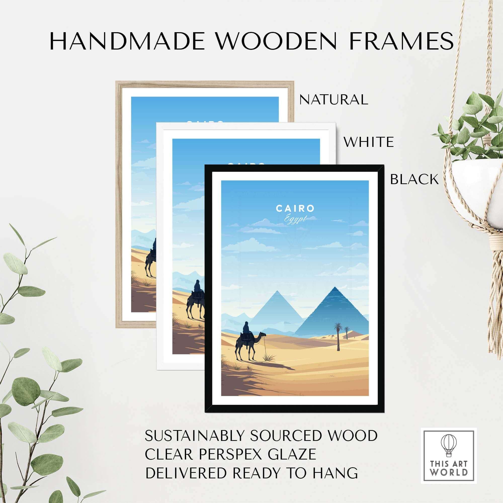 Cairo Poster - Pyramids exclusive at This Art World