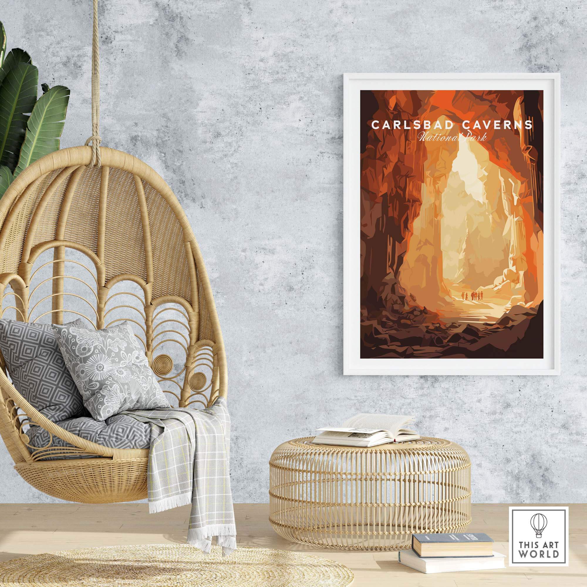 Carlsbad Caverns Poster National Park exclusive at This Art World