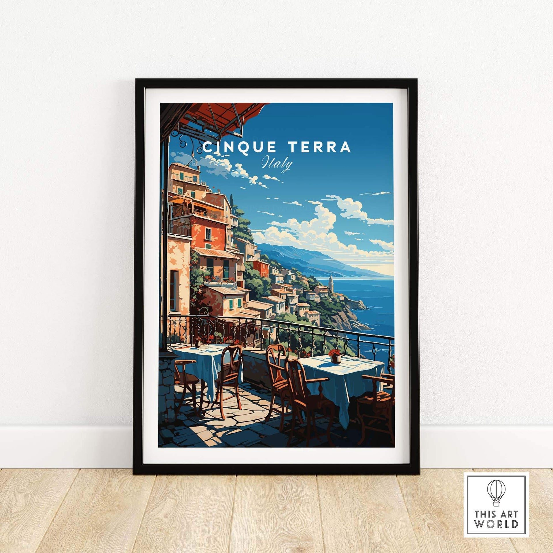 Vibrant Cinque Terre Poster - Italian Riviera Charm – This Art World