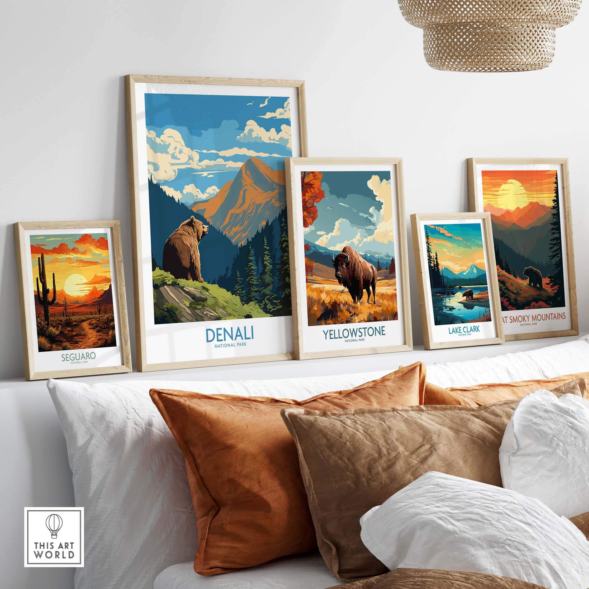 Denali Poster National Park exclusive at This Art World