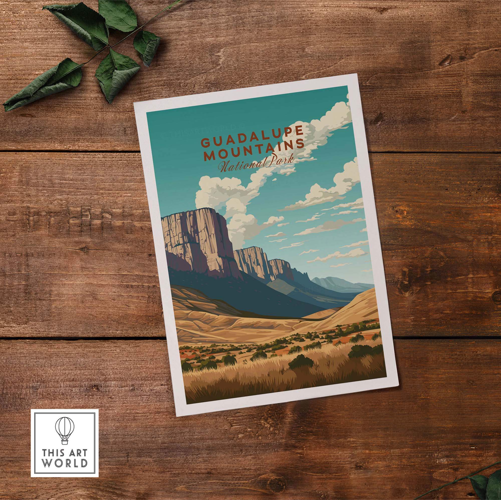 Guadalupe Mountains Poster National Park exclusive at This Art World