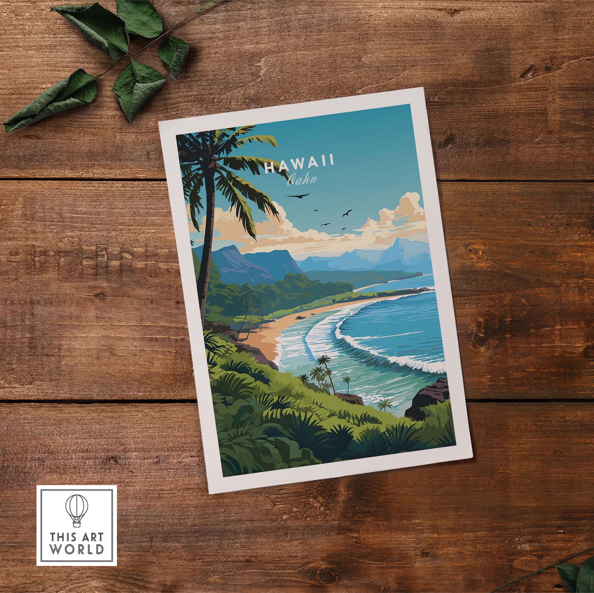 Hawaii Oahu Poster exclusive at This Art World