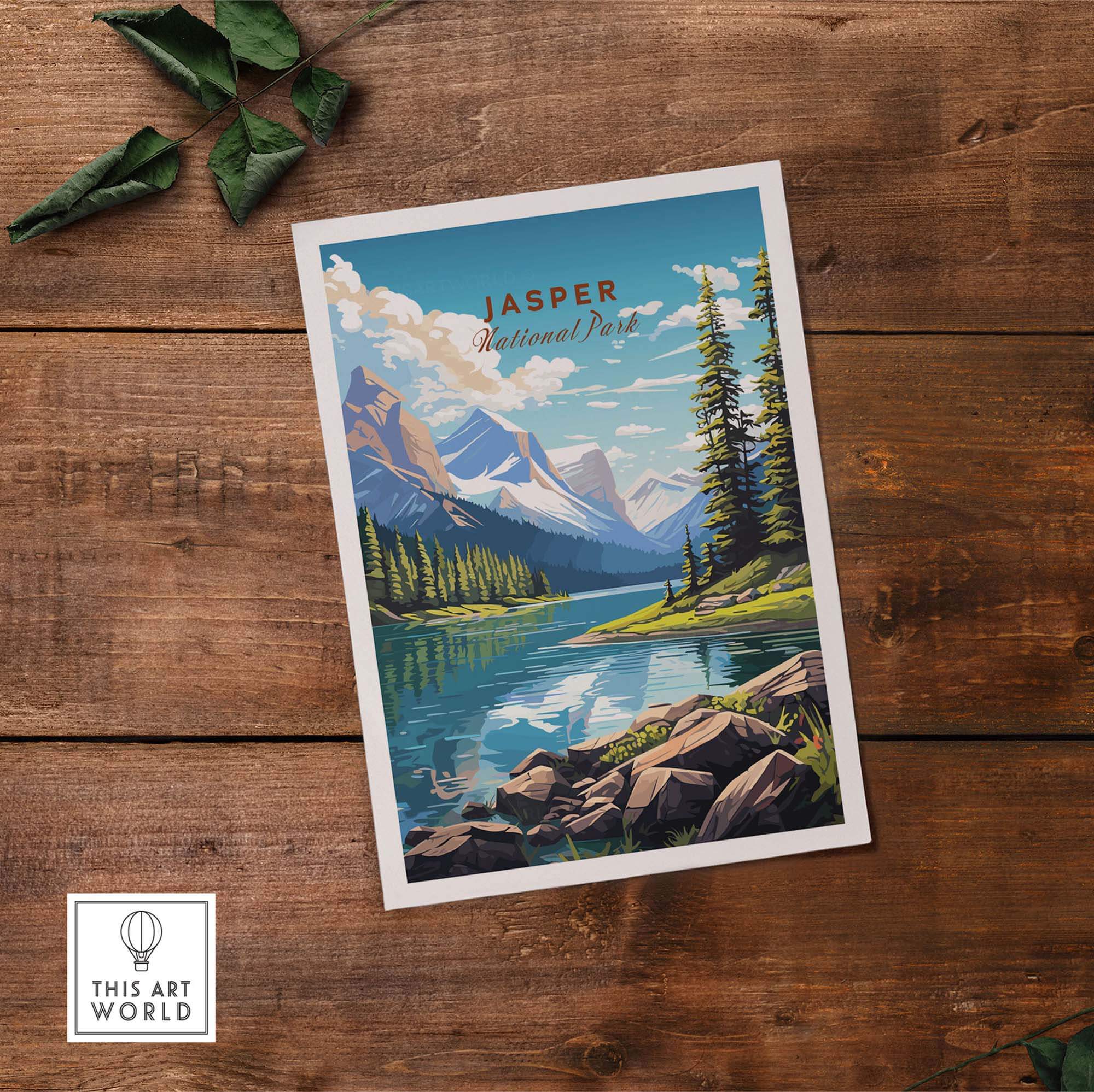 Jasper National Park Poster exclusive at This Art World