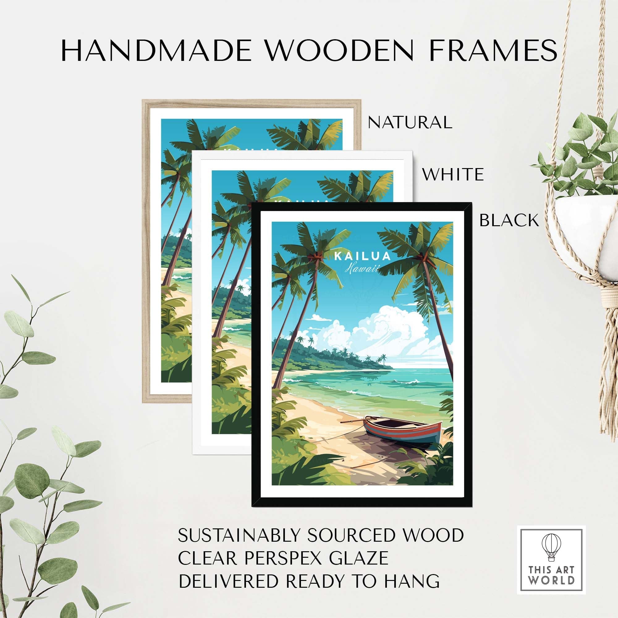 Kailua Poster Hawaii exclusive at This Art World