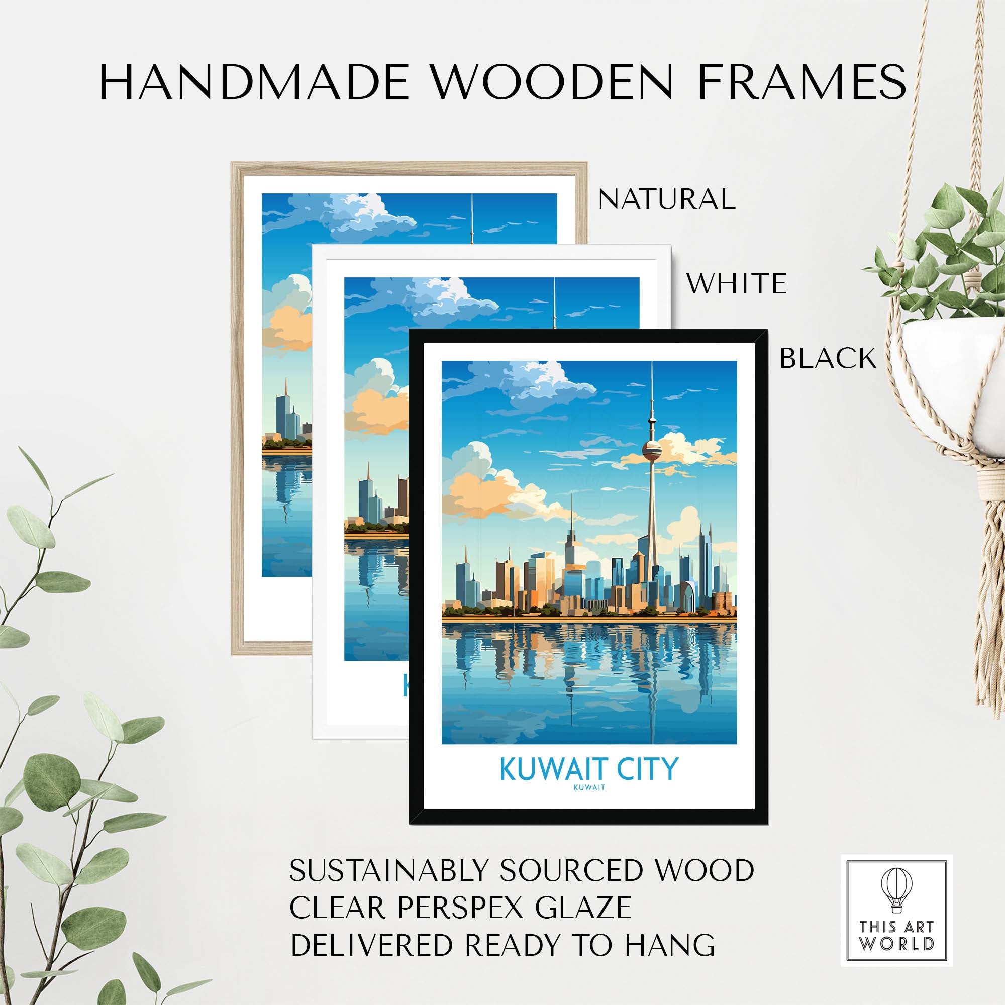 Kuwait City Print exclusive at This Art World