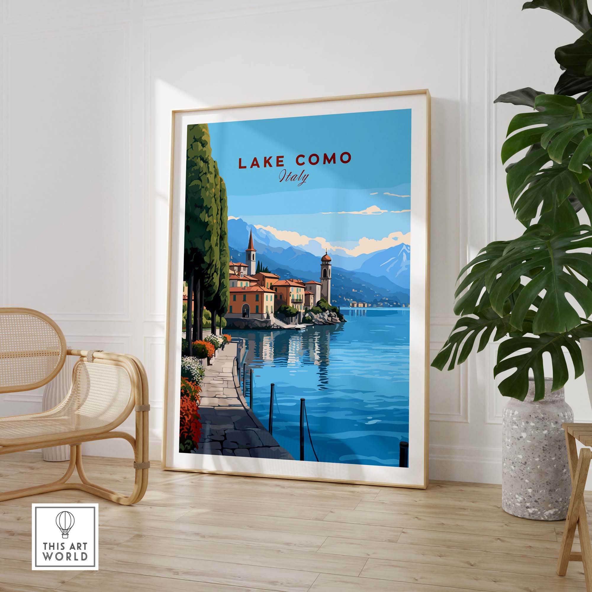 Lake Como Poster exclusive at This Art World