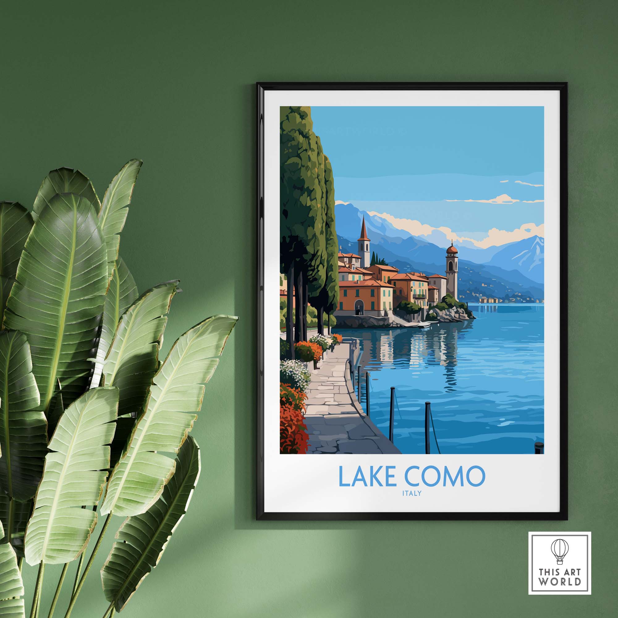 Lake Como Poster | Modern exclusive at This Art World