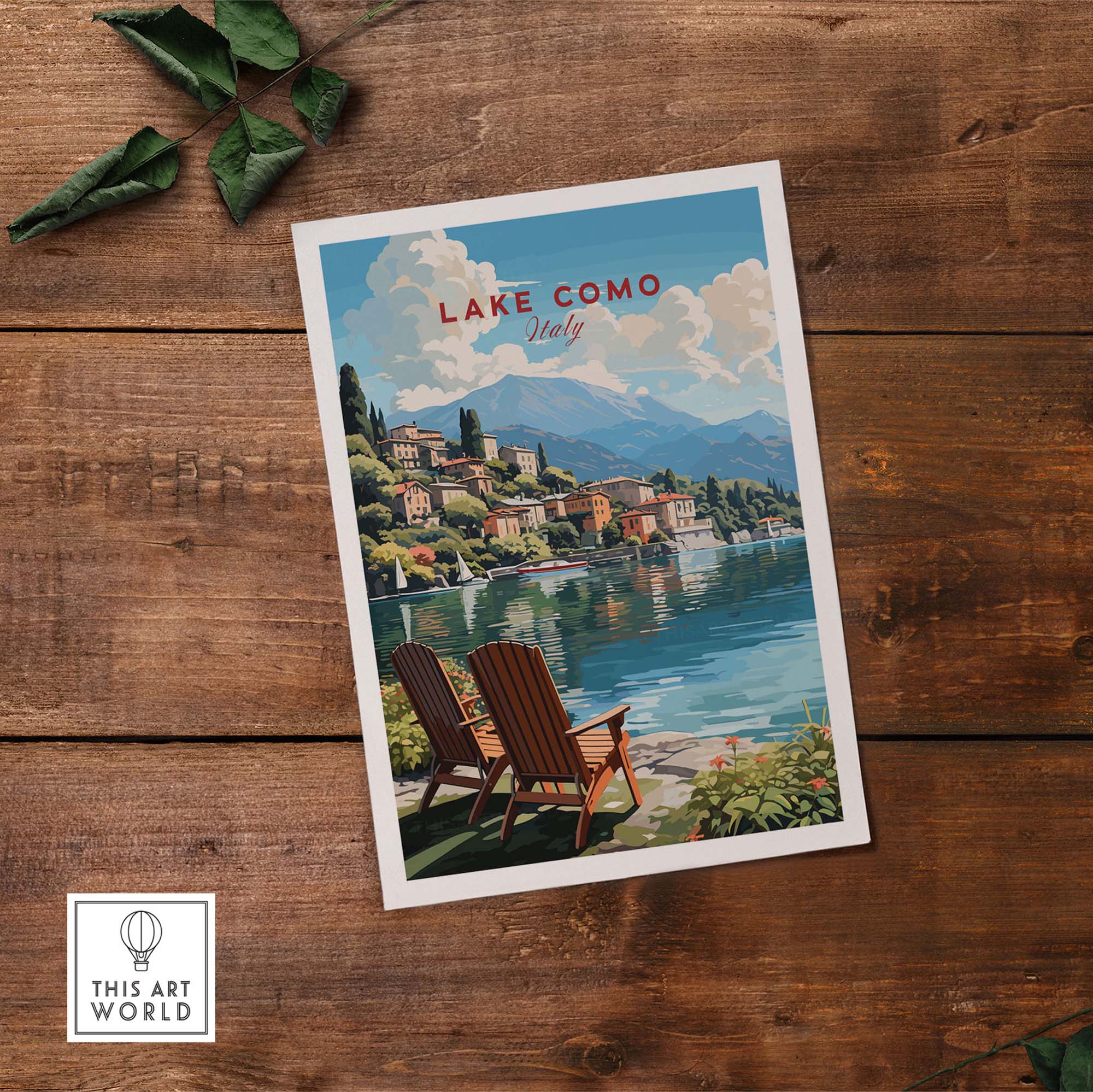 Lake Como Print exclusive at This Art World