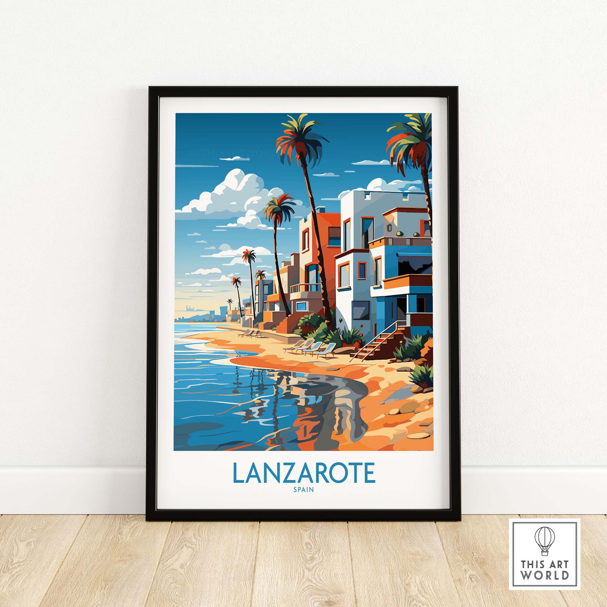 Lanzarote Travel Poster - Tropical Wall Art – This Art World