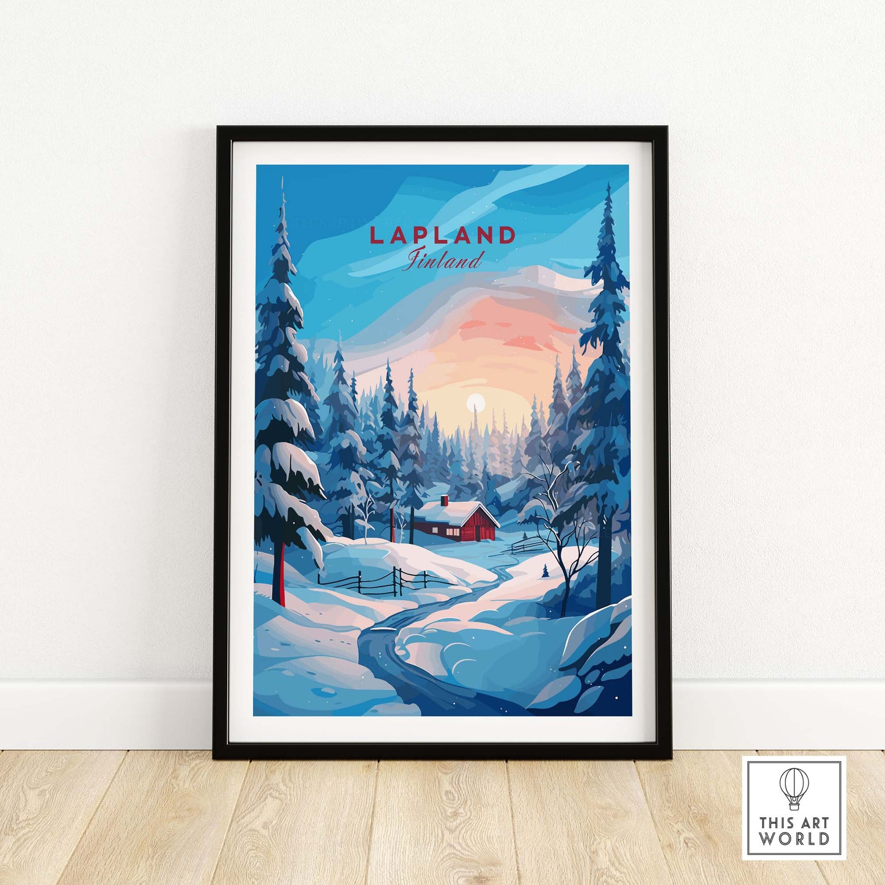 Lapland Poster Print - Capture Nordic Charm – This Art World