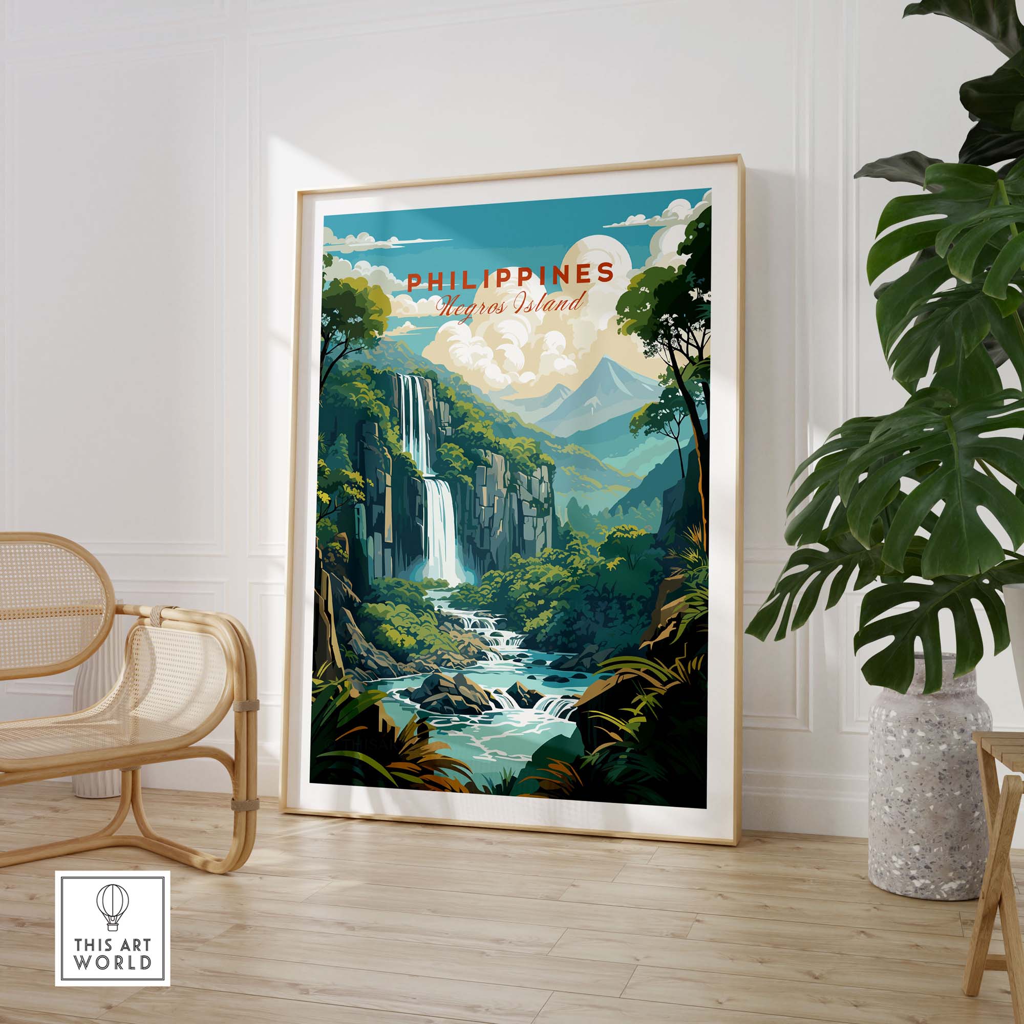 Philippines Negros Island Print exclusive at This Art World