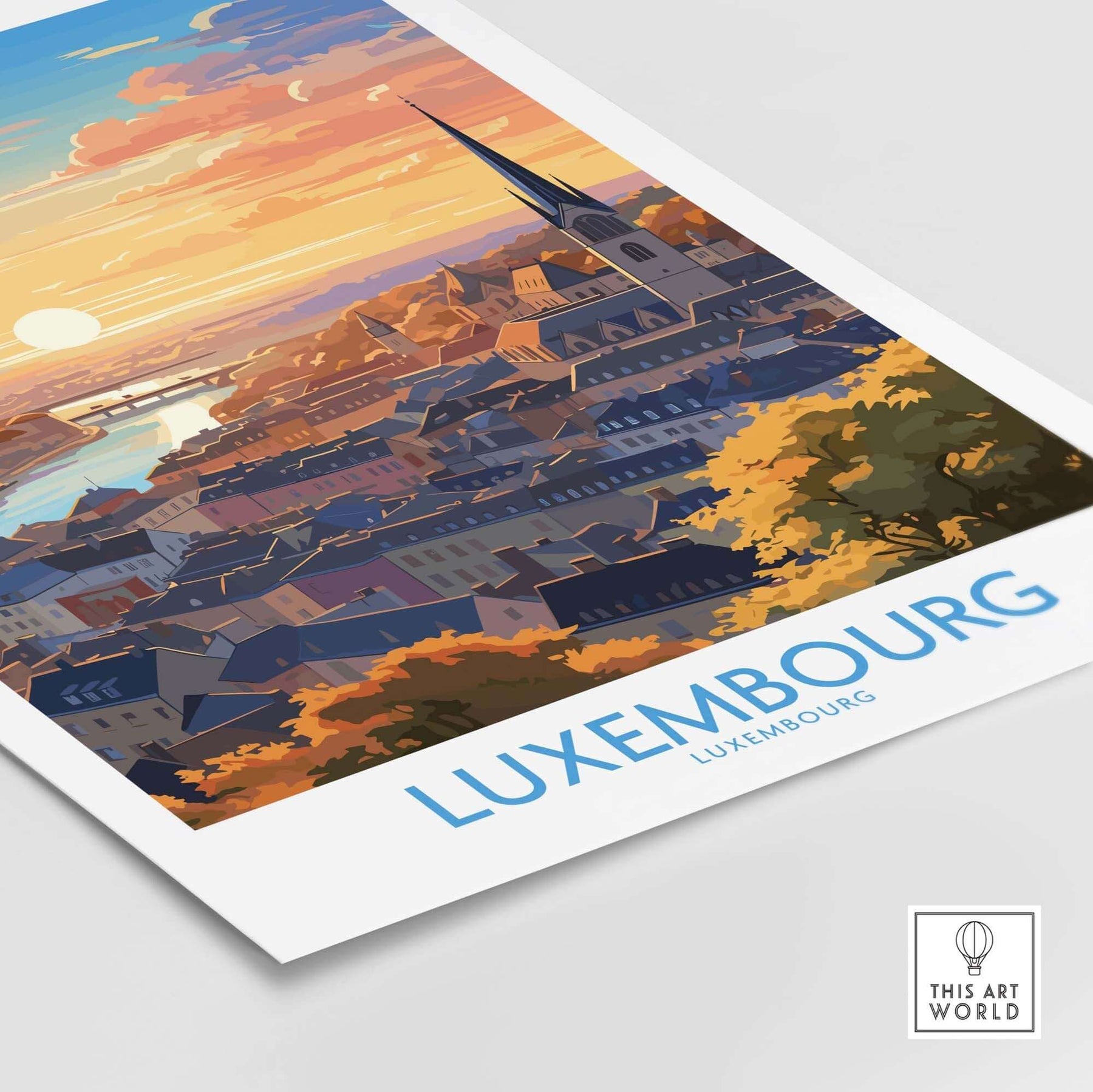 Stunning Luxembourg Poster for Elegant Home Decor – This Art World