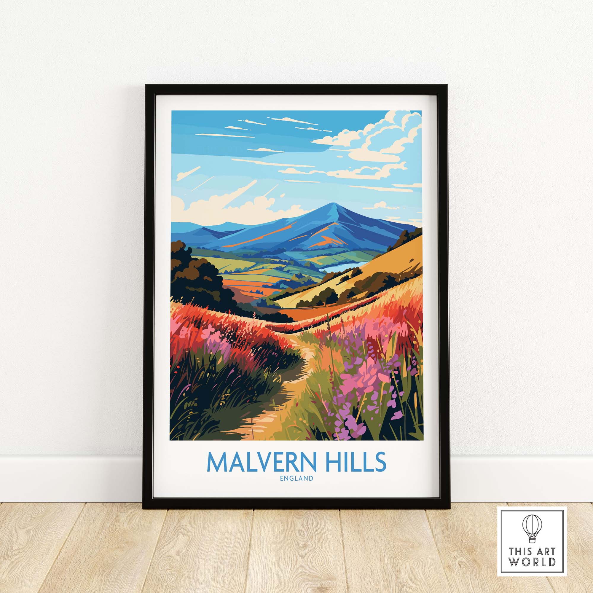 Malvern Hills Travel Poster – This Art World