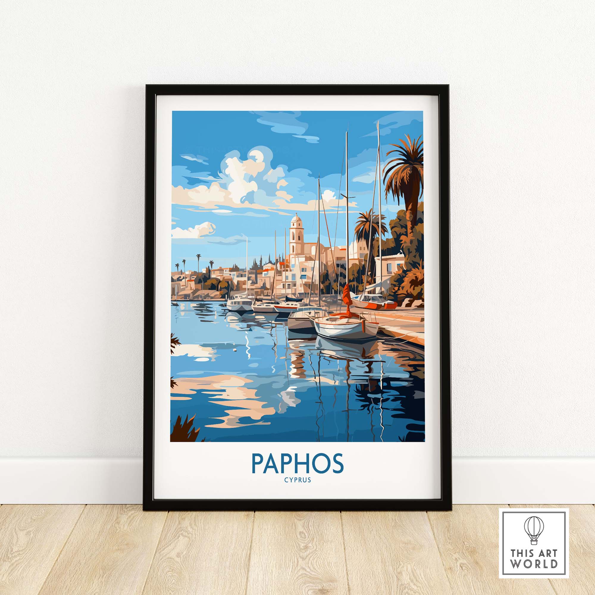 Paphos Wall Print Cyprus - Stunning Mediterranean Art – This Art World