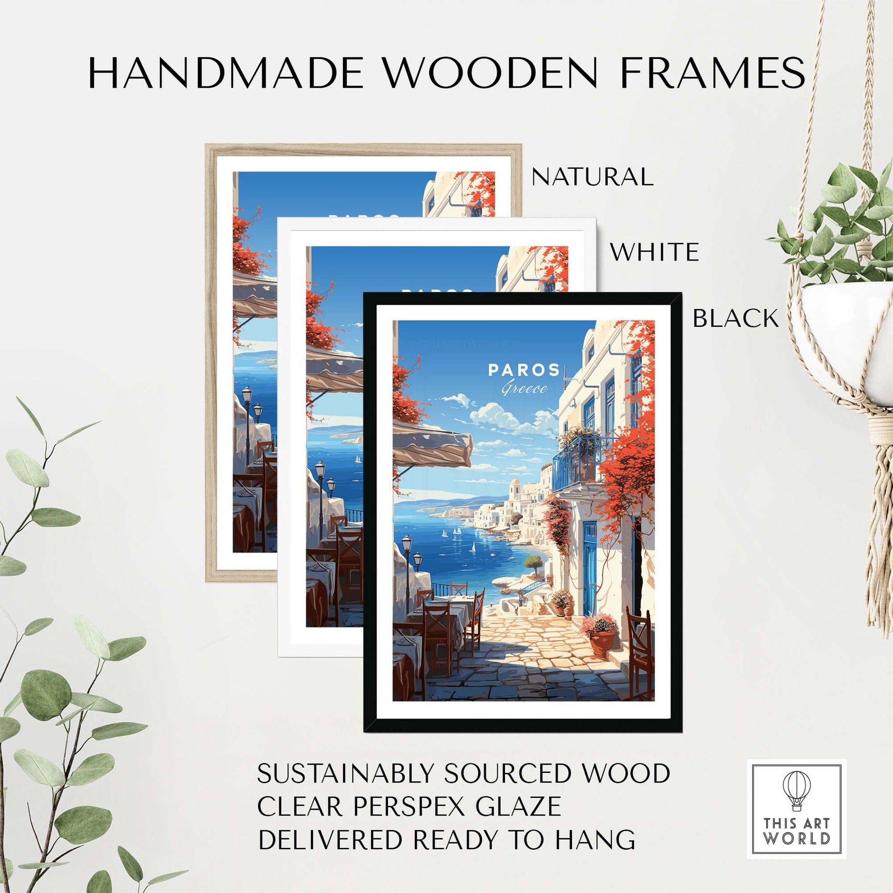 Stunning Paros Travel Poster - Capture Greece's Beauty – This Art World