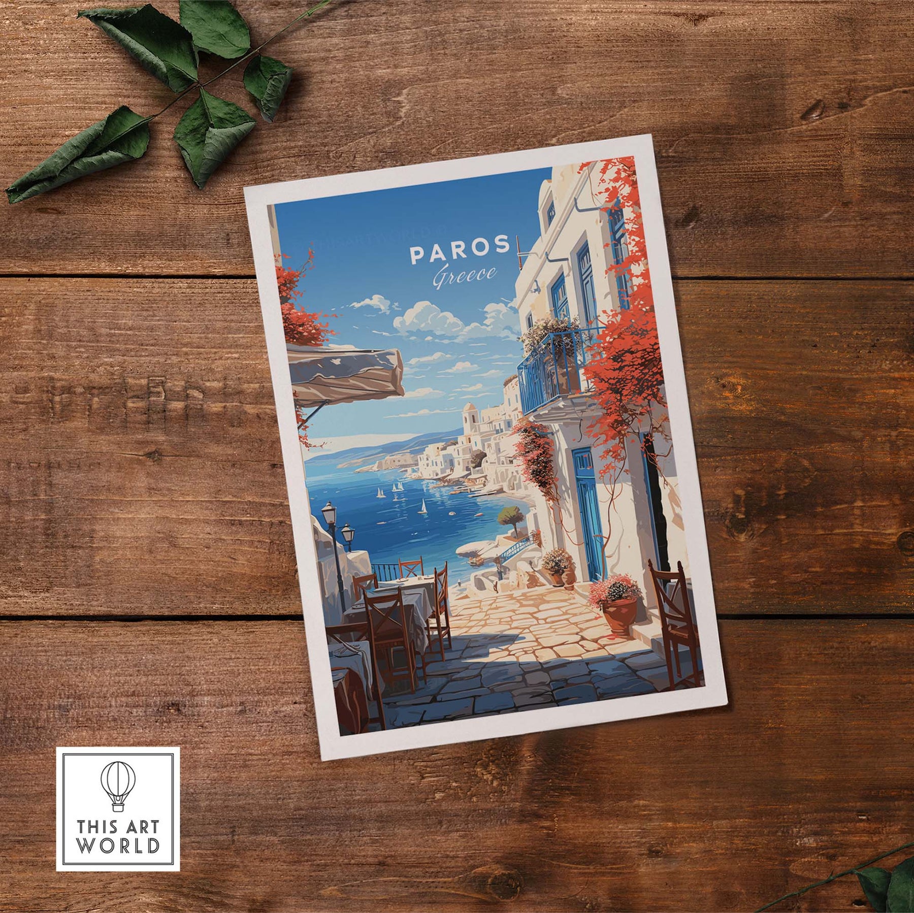 Stunning Paros Travel Poster - Capture Greece's Beauty – This Art World