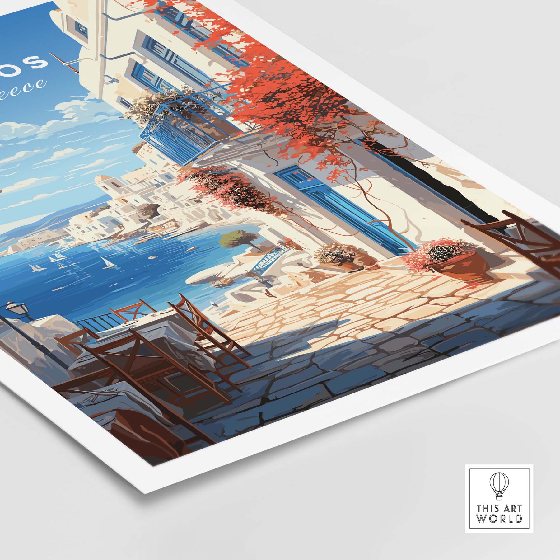 Stunning Paros Travel Poster - Capture Greece's Beauty – This Art World