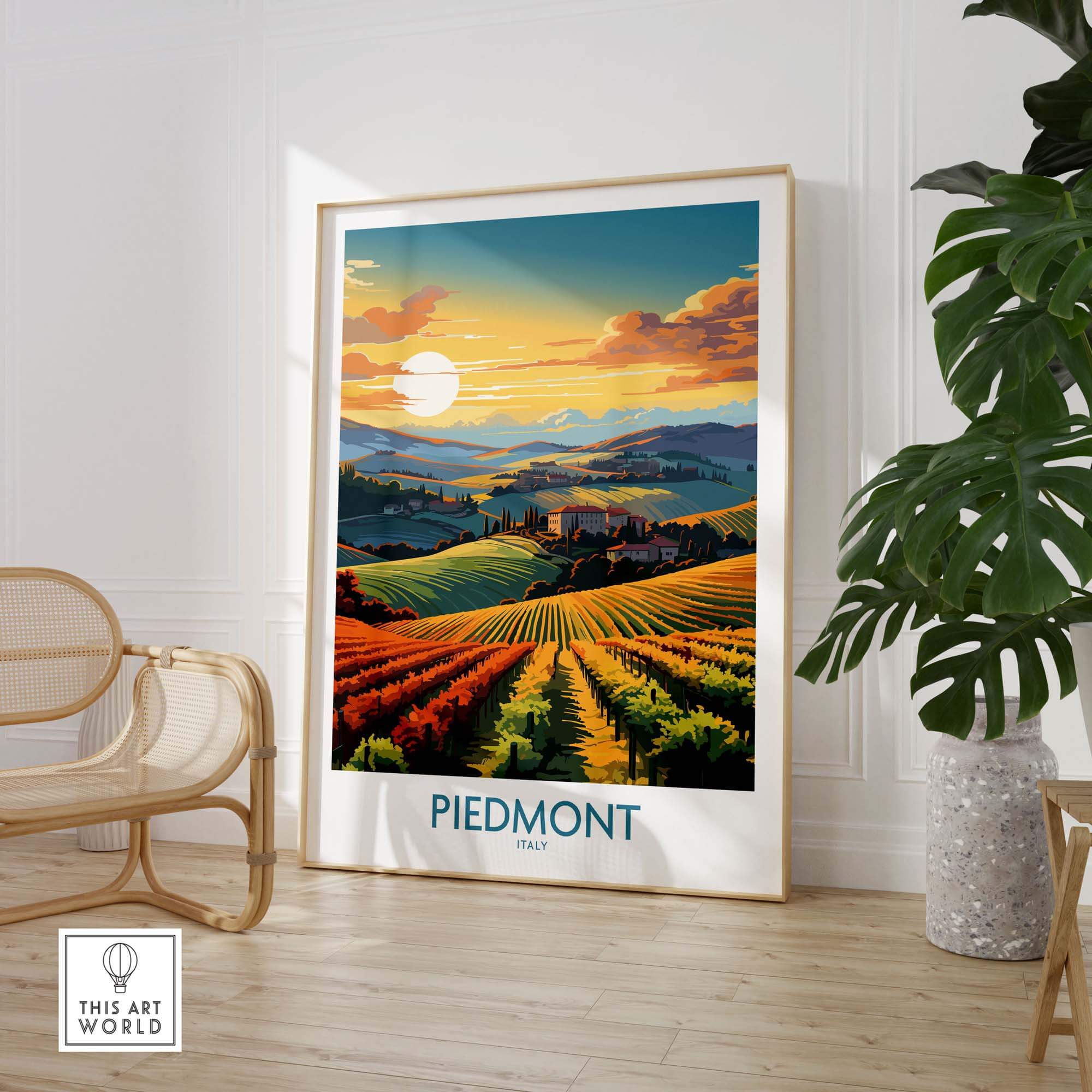 Piedmont Poster Italy exclusive at This Art World