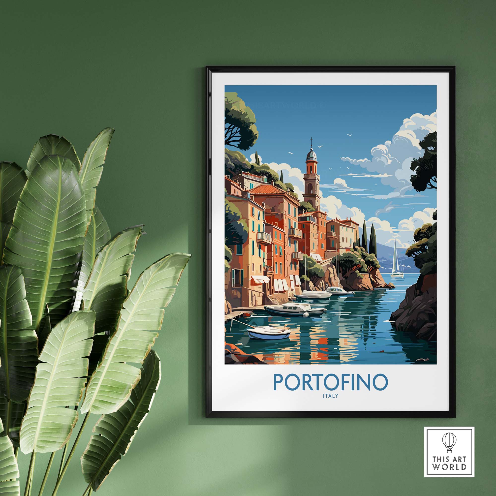 Portofino Wall Print exclusive at This Art World