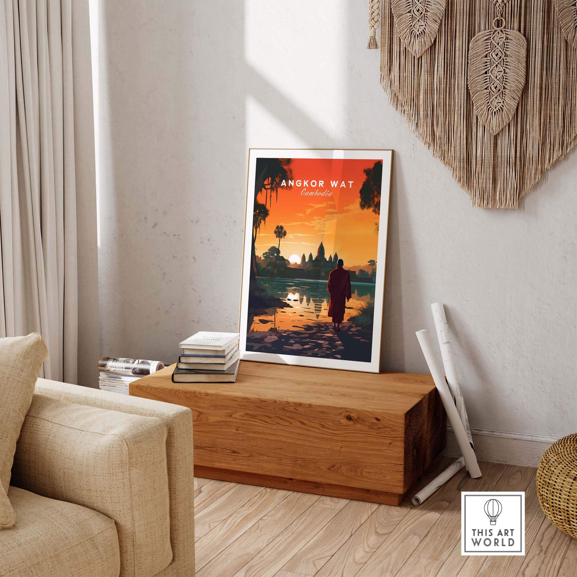 Angkor Wat Wall Art exclusive at This Art World