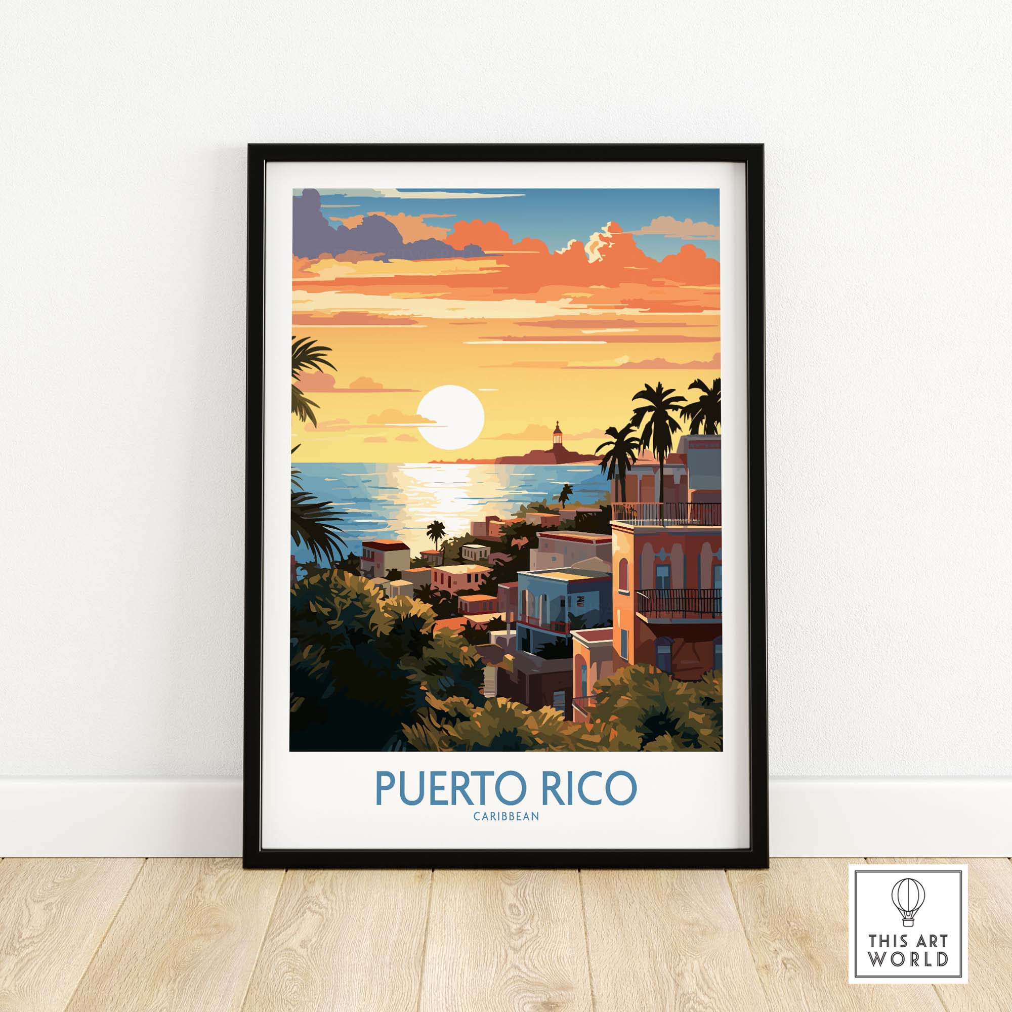 Vivid Puerto Rico Travel Poster - Wall Art Print – This Art World