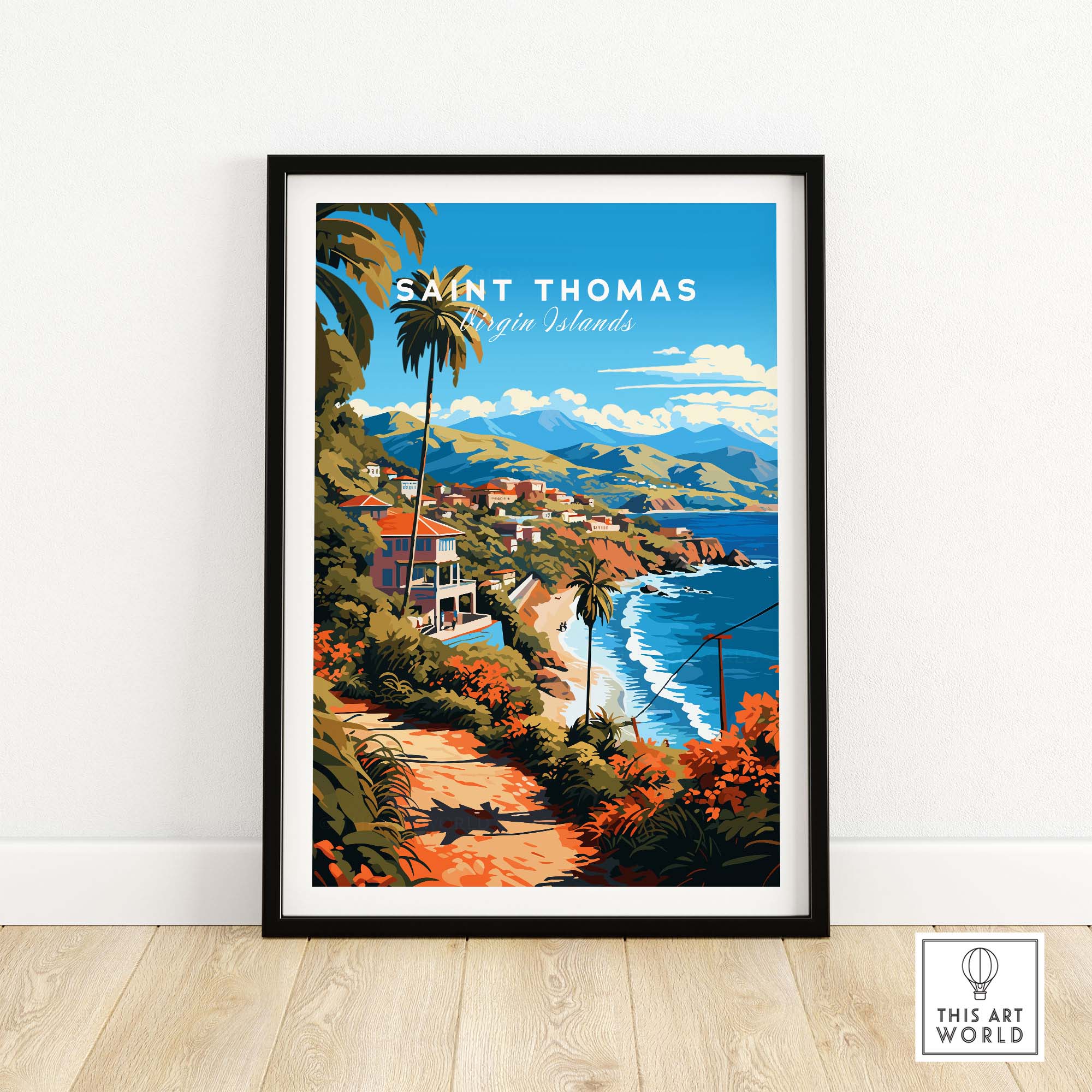 Saint Thomas Poster - US Virgin Islands Print – This Art World