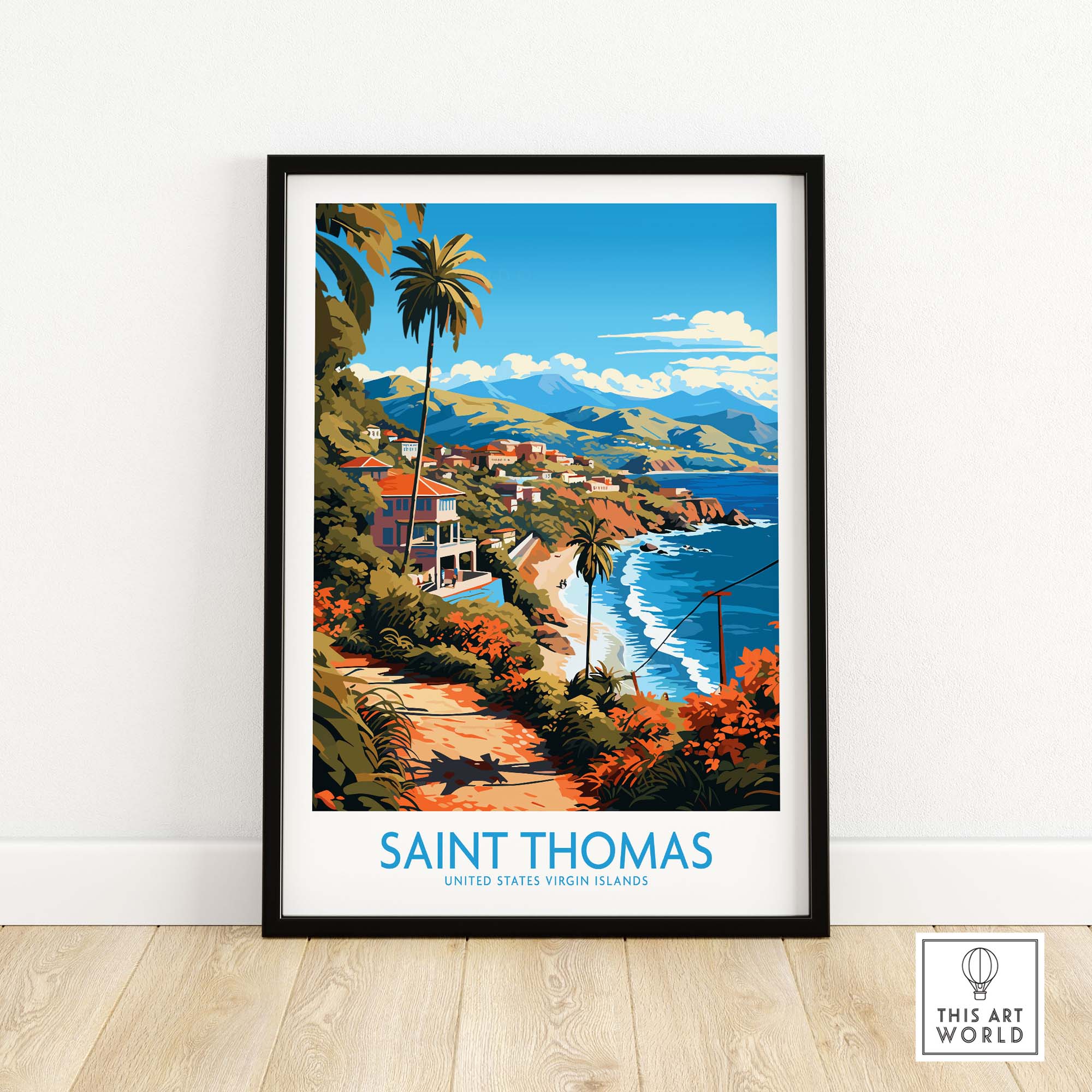Saint Thomas Print - Virgin Islands Travel Poster – This Art World
