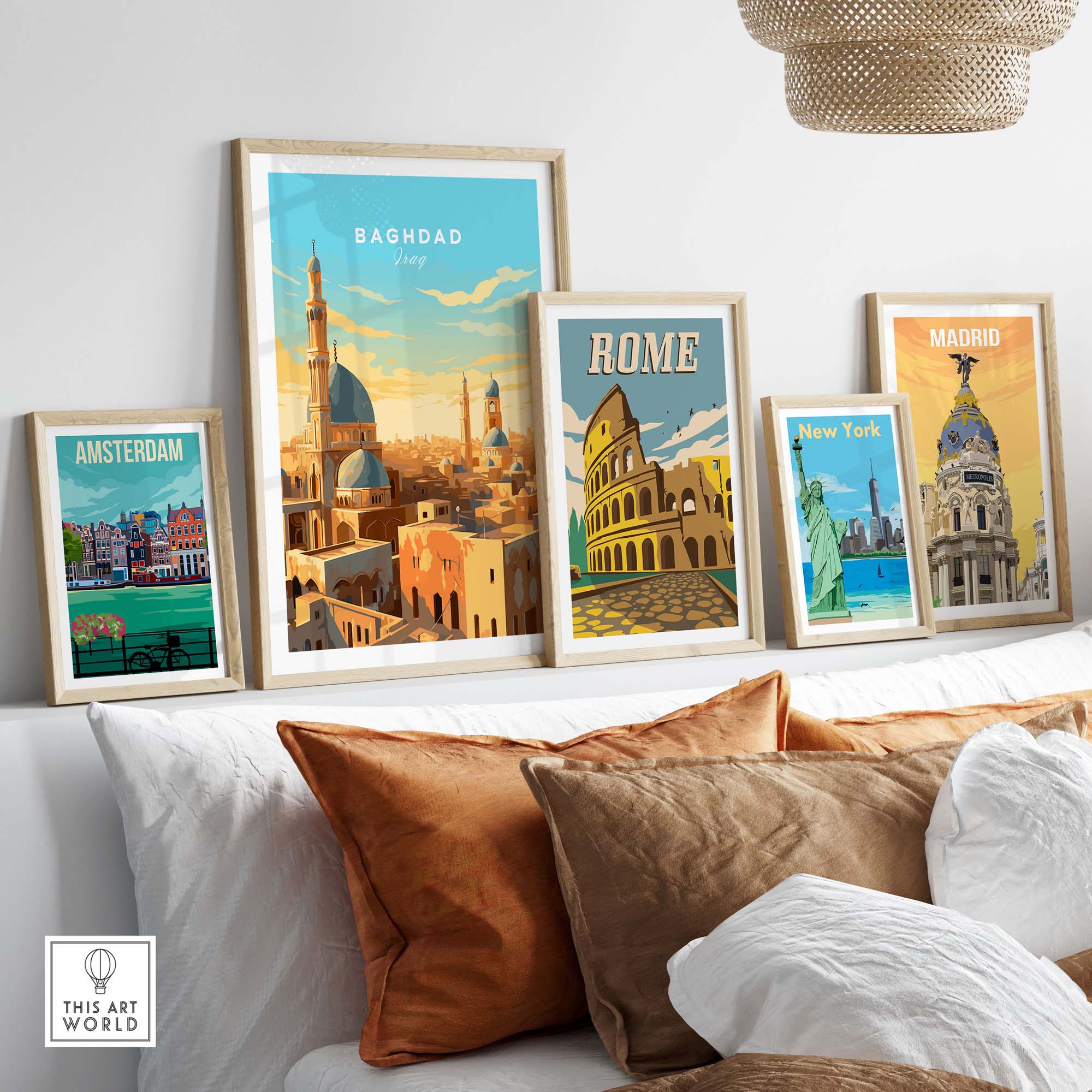 Baghdad Iraq Travel Poster Print | This Art World