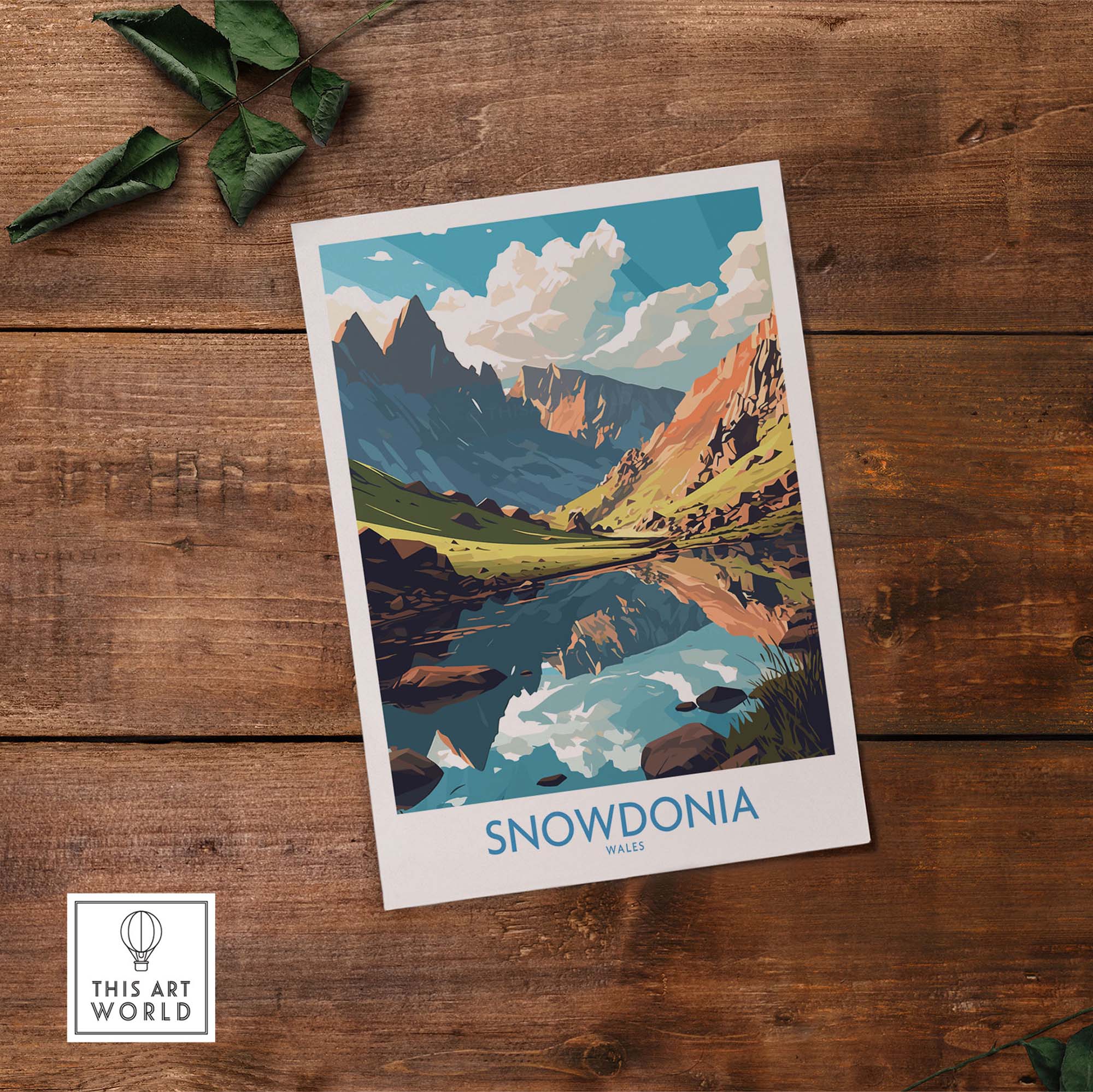 Snowdonia Poster National Park exclusive at This Art World