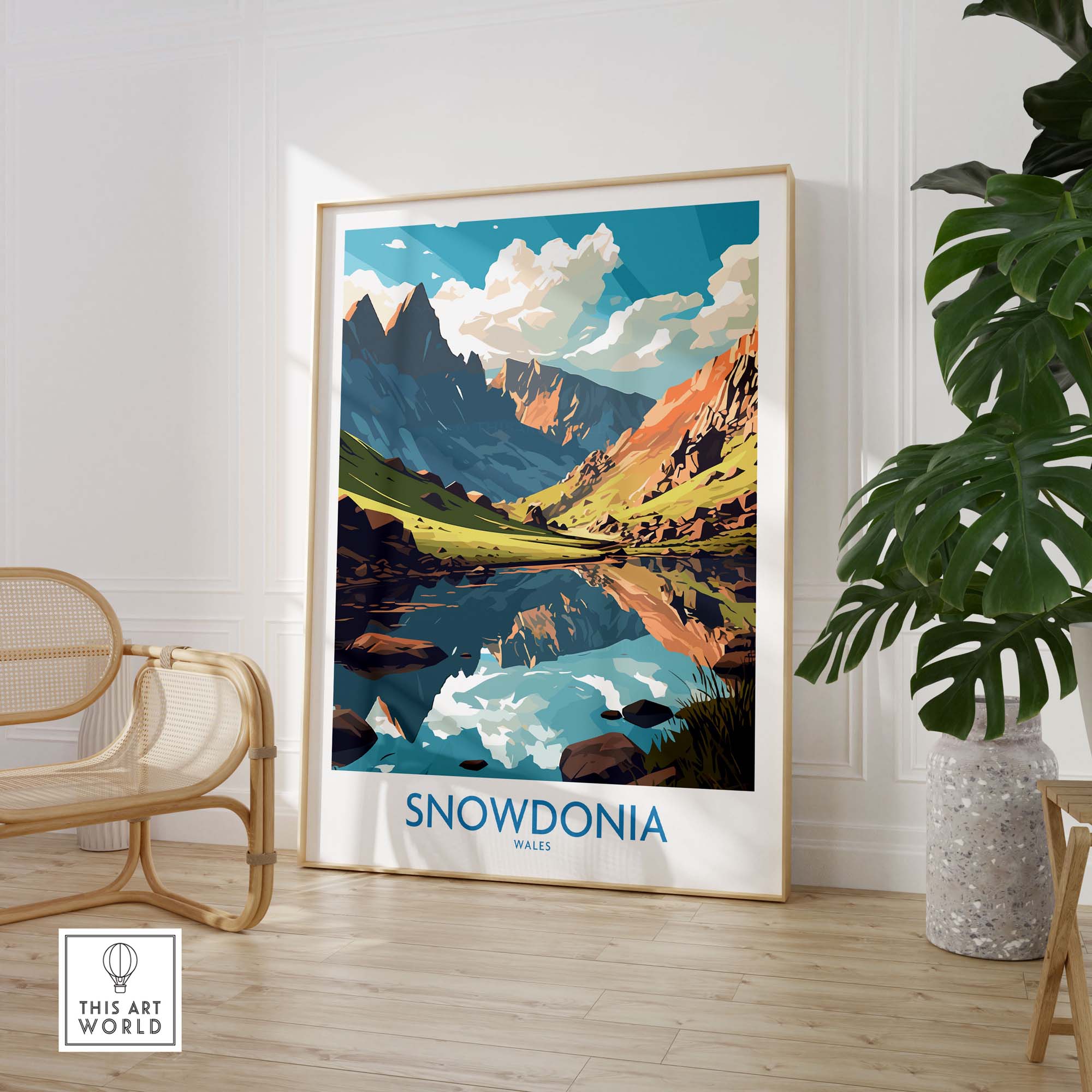 Snowdonia Poster National Park exclusive at This Art World