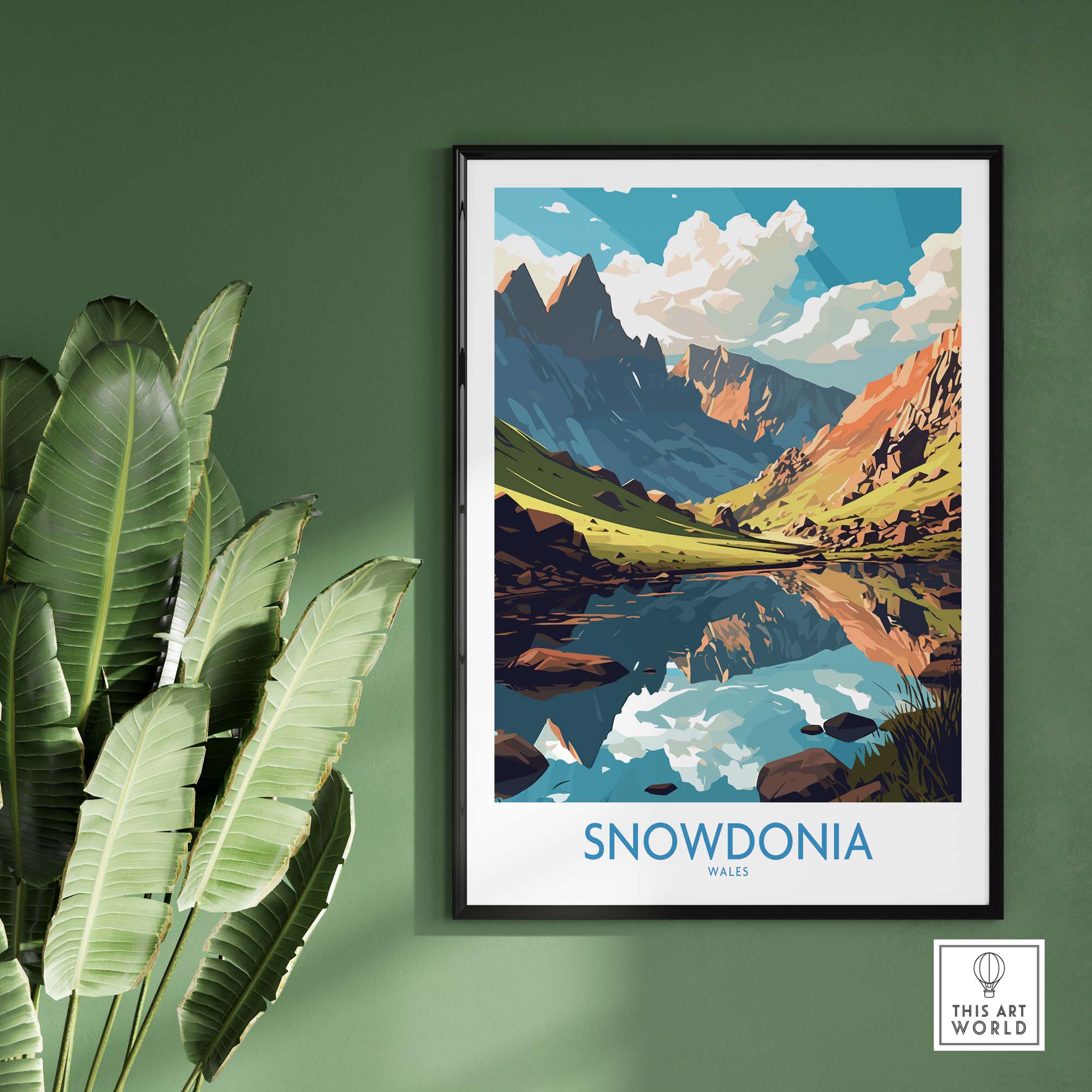 Snowdonia Poster National Park exclusive at This Art World