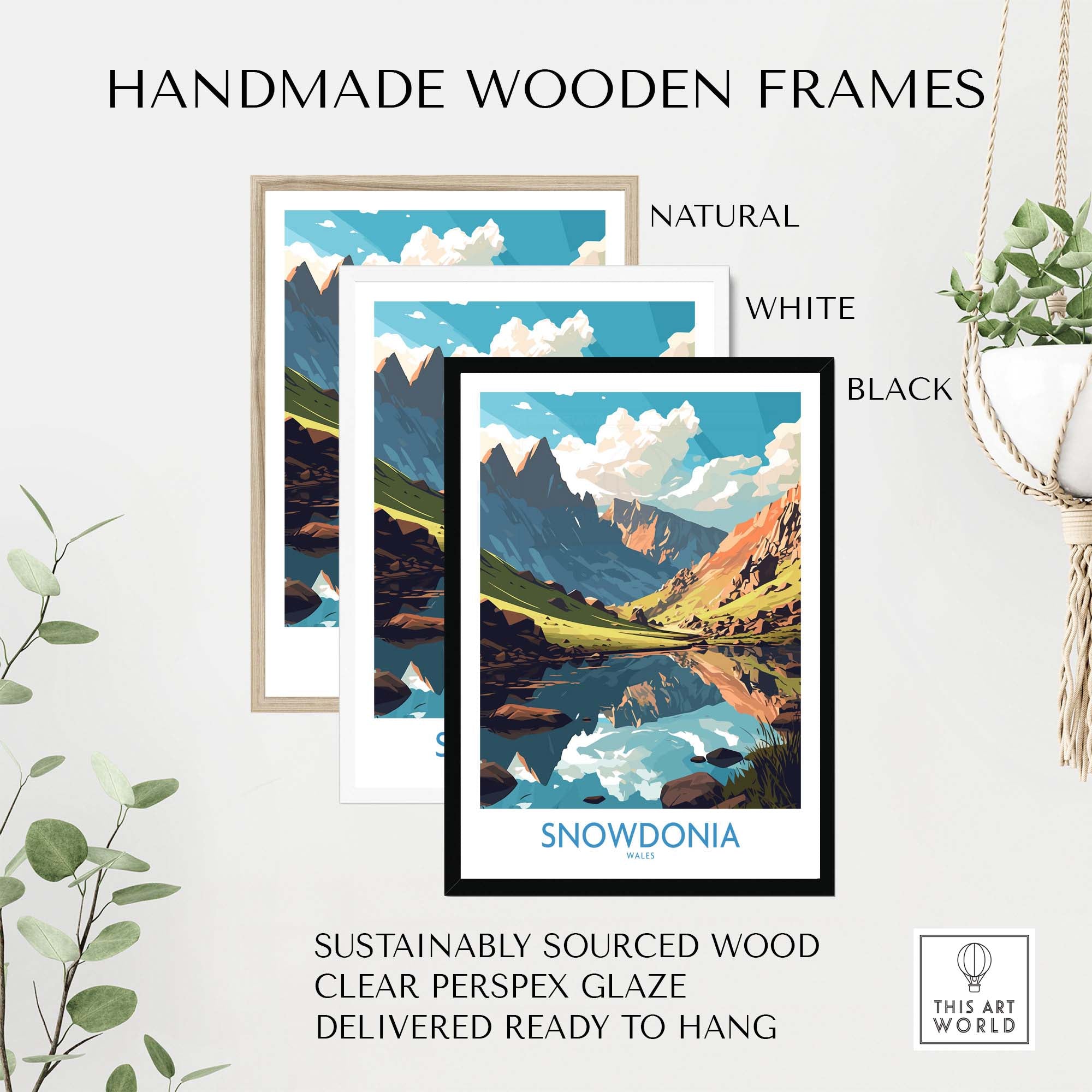 Snowdonia Poster National Park exclusive at This Art World