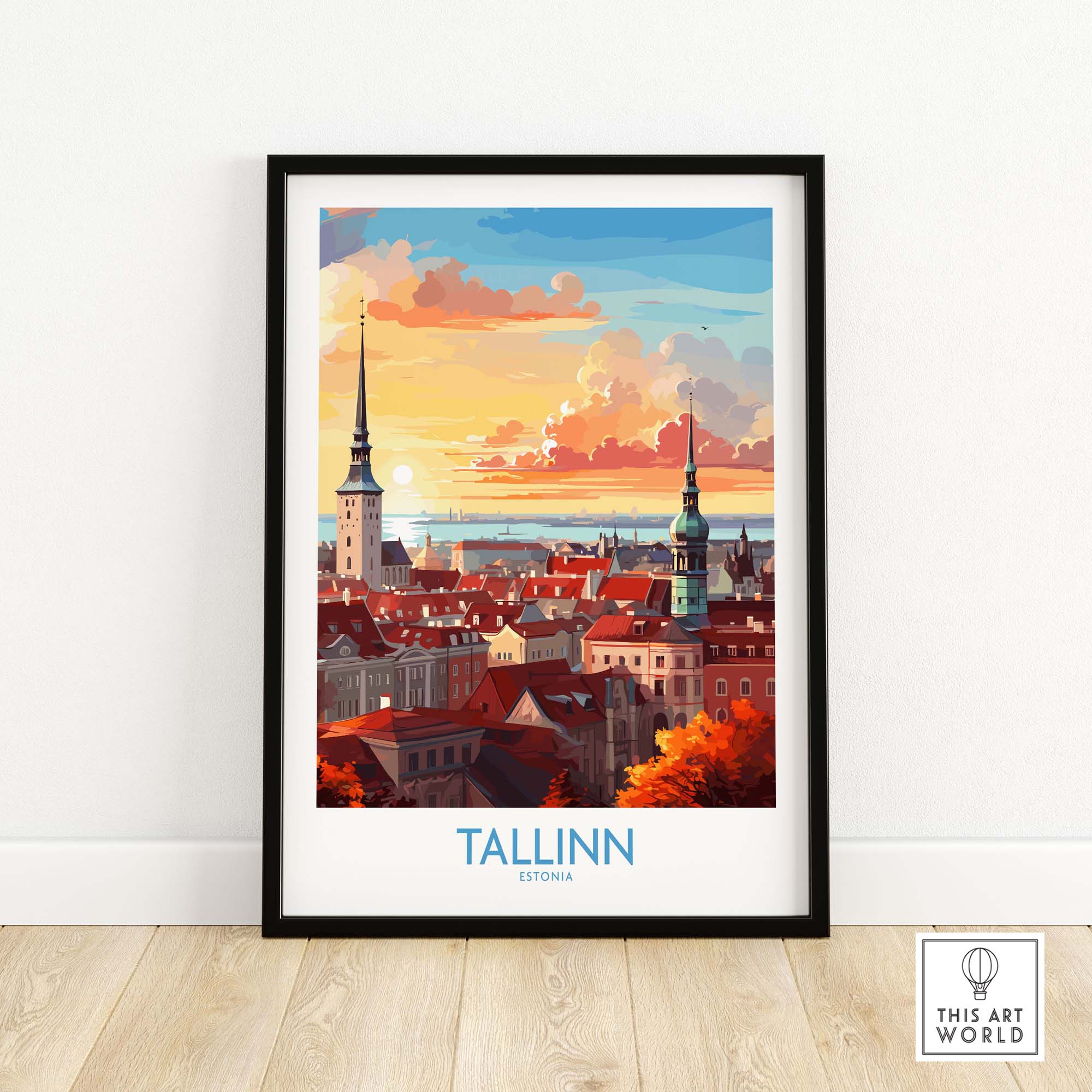 Stunning Tallinn Poster - Estonia Travel Print – This Art World