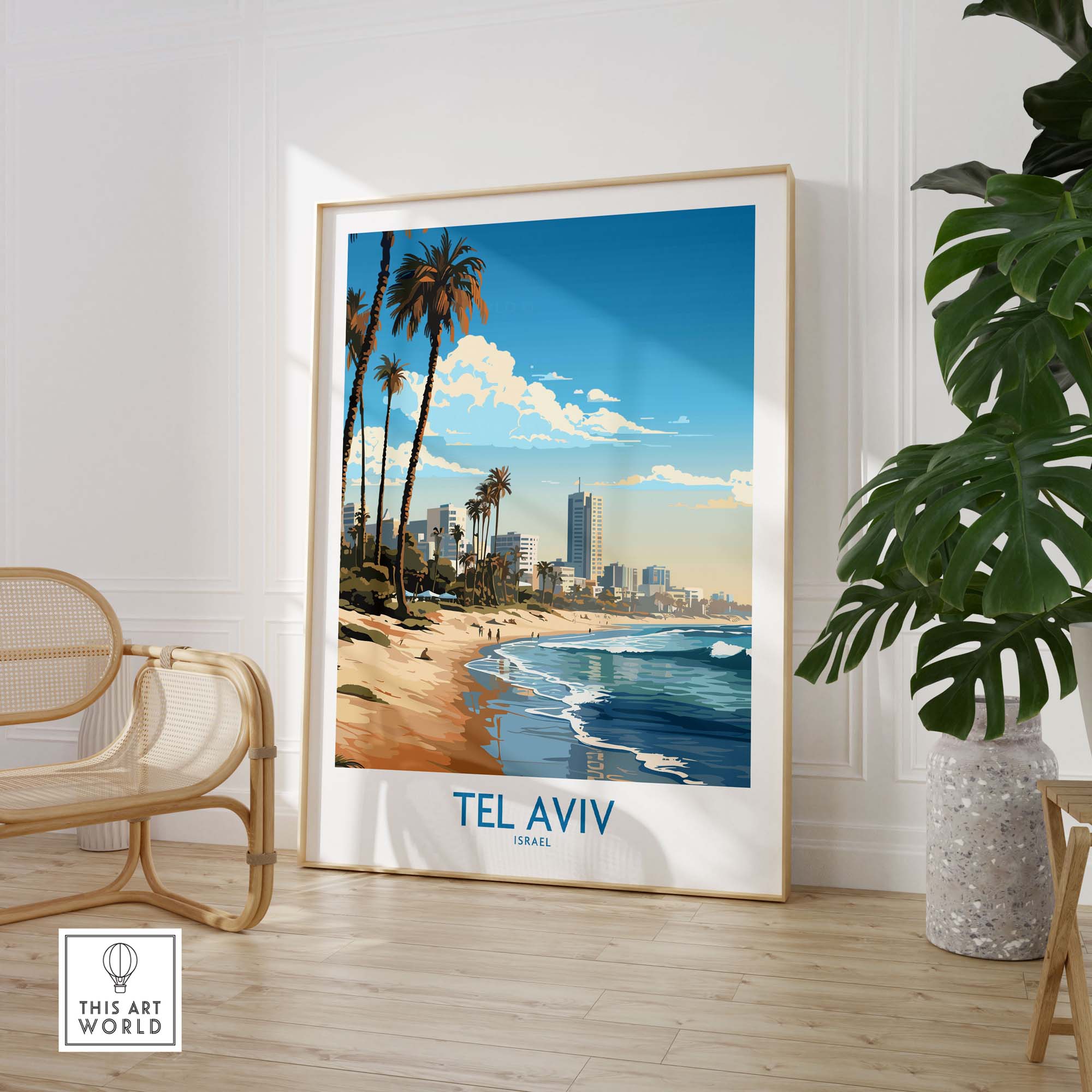 Tel Aviv Art Print exclusive at This Art World