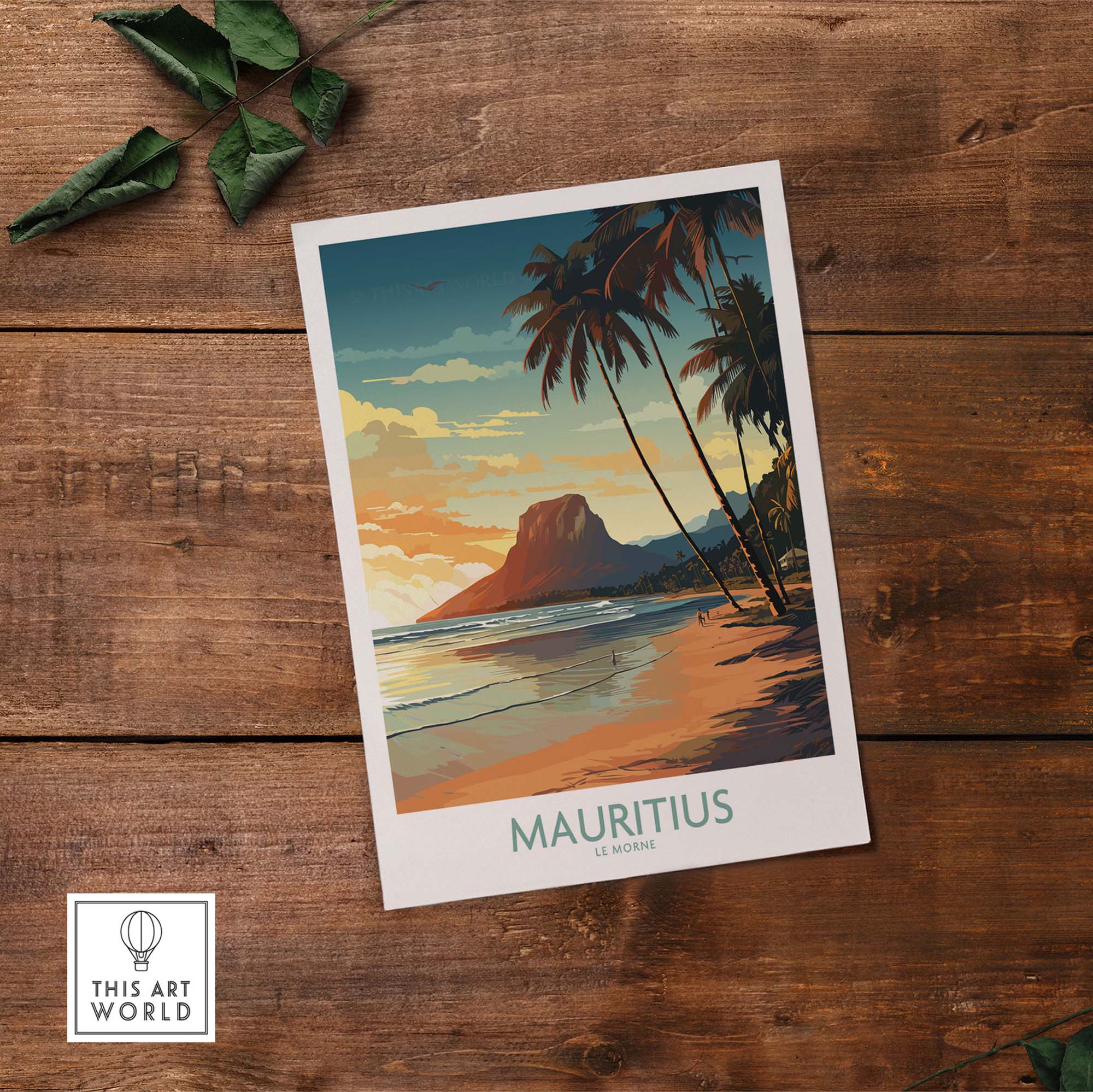 Mauritius Le Morne Print exclusive at This Art World