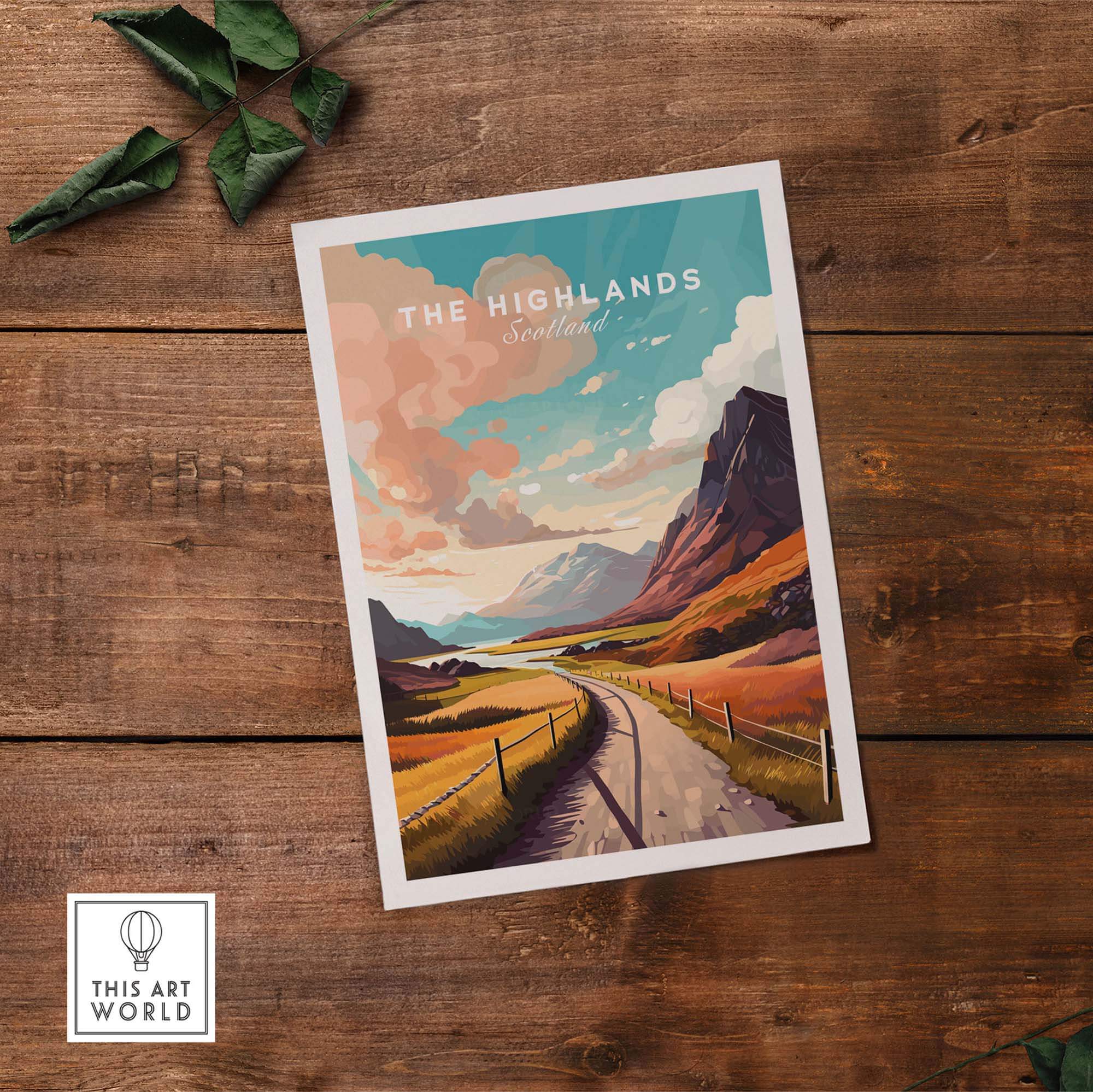 Scottish Highlands Art Print exclusive at This Art World