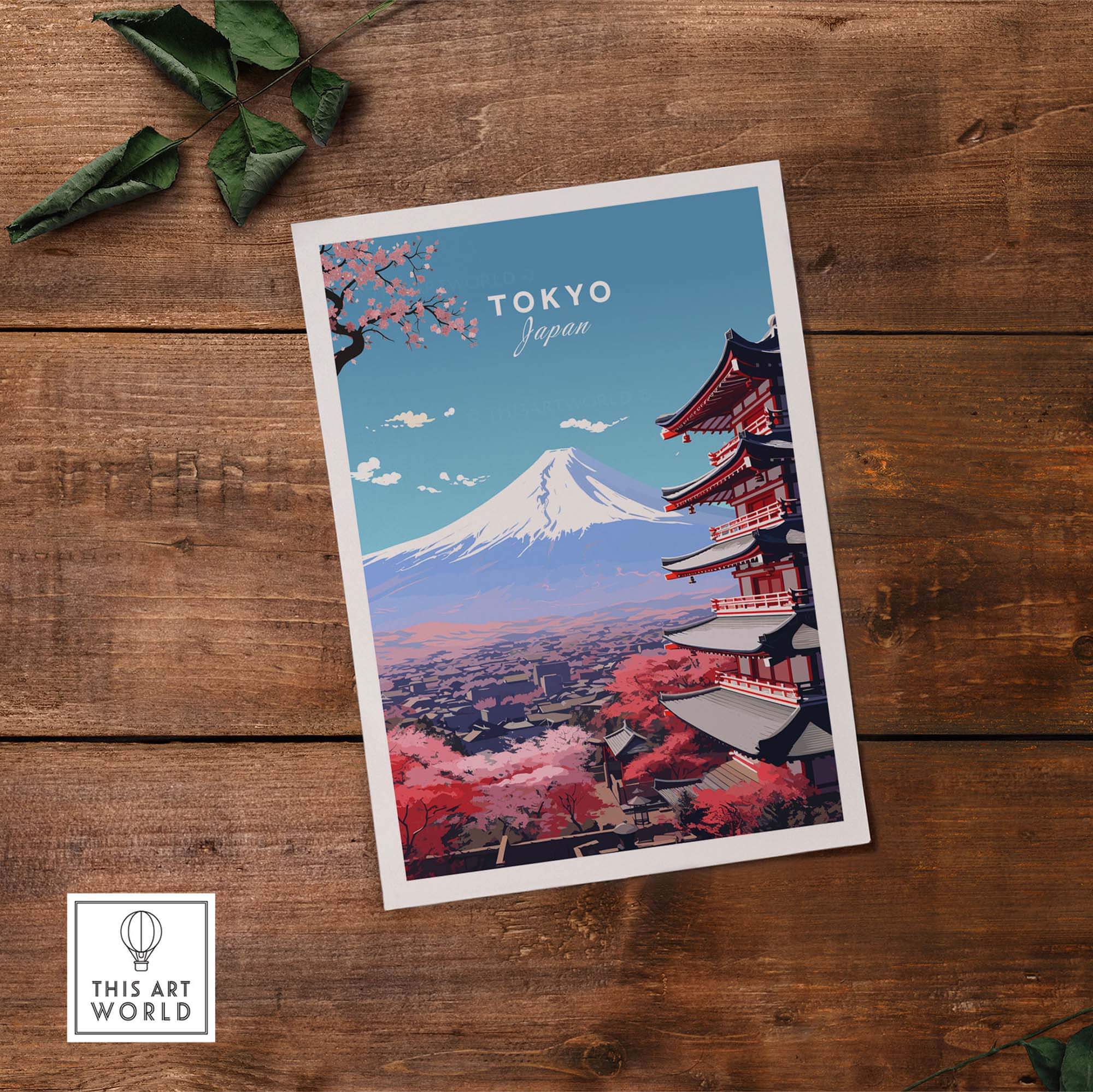 Tokyo Travel Poster exclusive at This Art World
