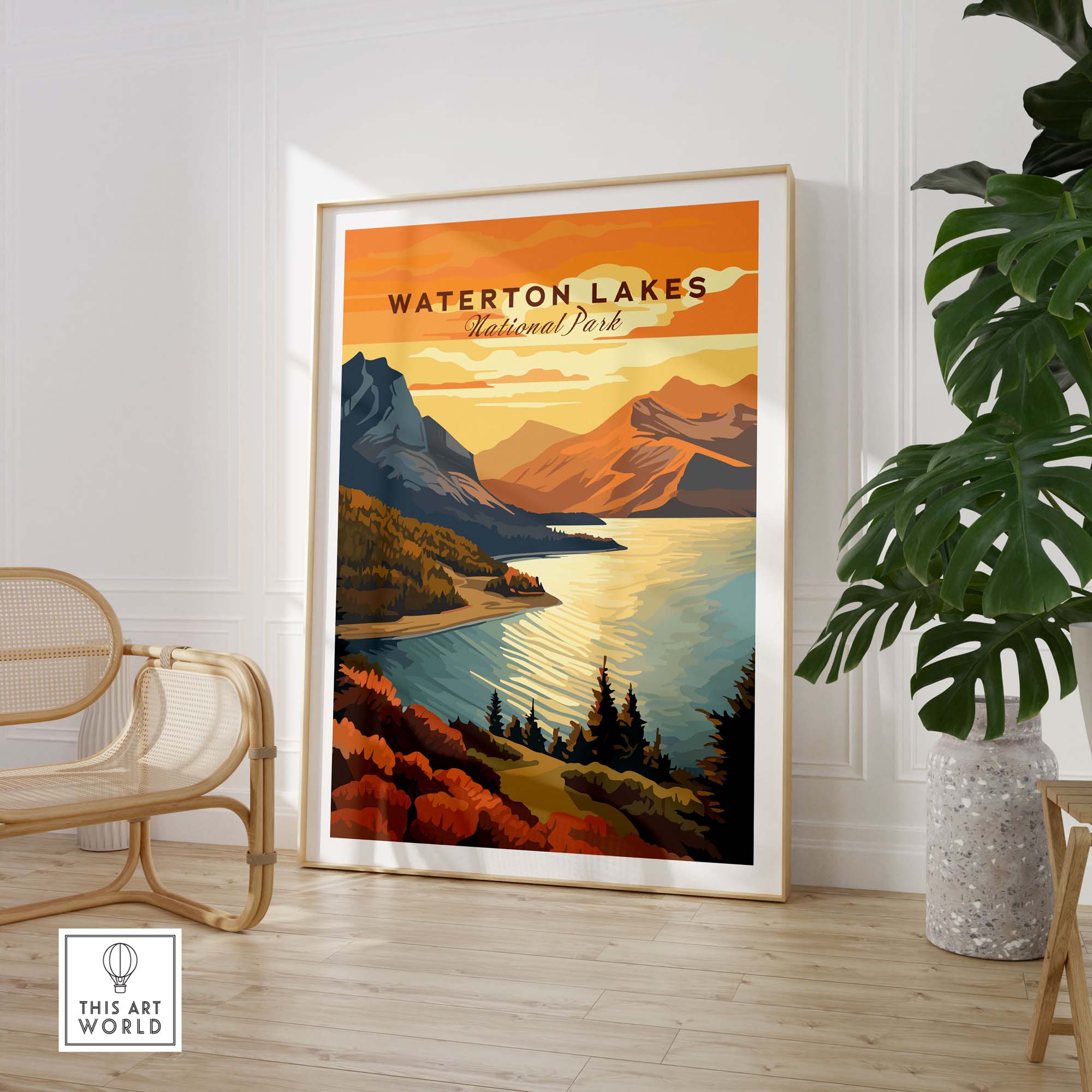 Waterton Lakes National Park Art Print exclusive at This Art World