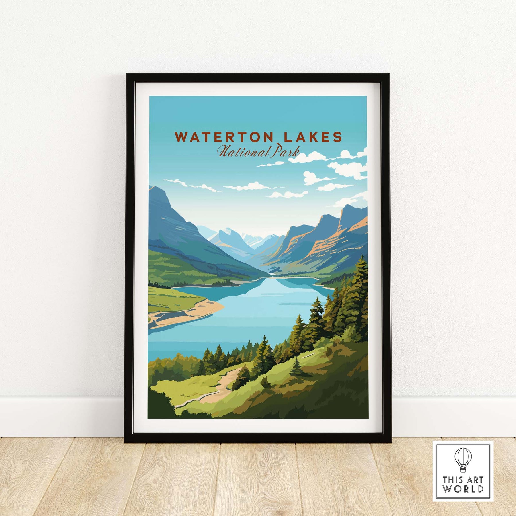 Waterton Lakes National Park Poster - Stunning Landscapes – This Art World